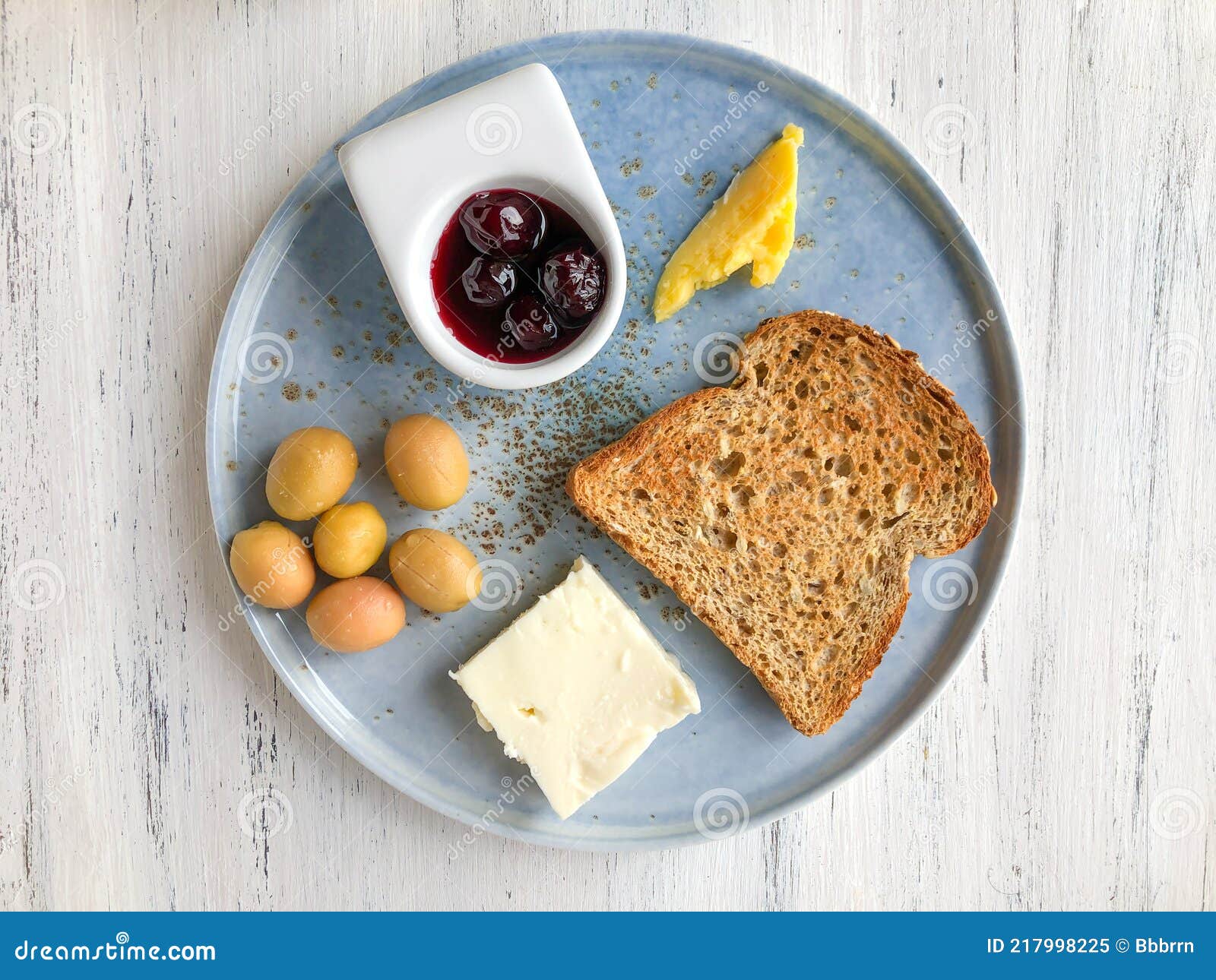 Healthy Breakfast on a Wooden Table Stock Image - Image of snack ...