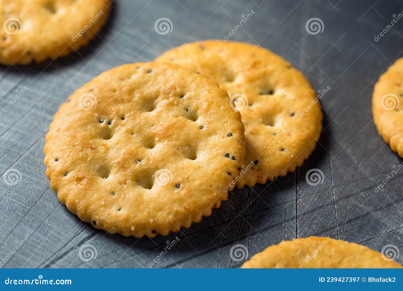 Healthy Brown Round Whole Wheat Crackers Stock Image - Image of ...