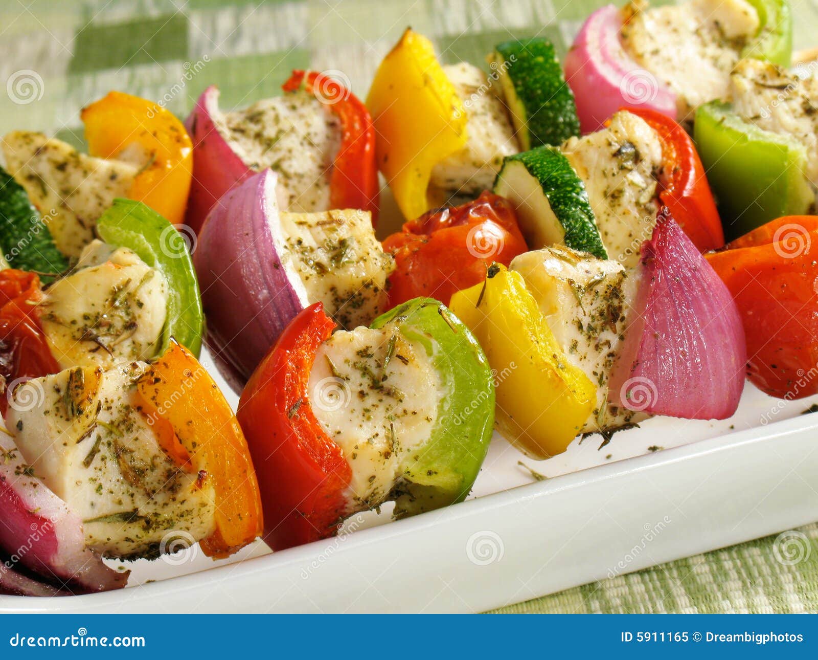 Healthy Chicken Kabobs stock image. Image of food, seasoned - 5911165