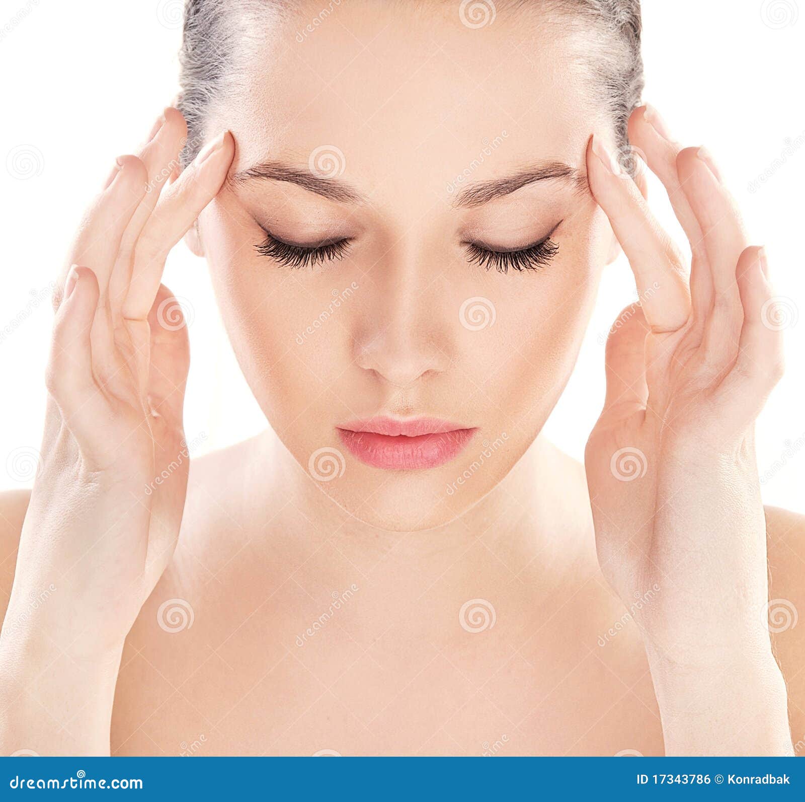 Healthy clean skin stock photo. Image of lips, hand, isolated - 17343786