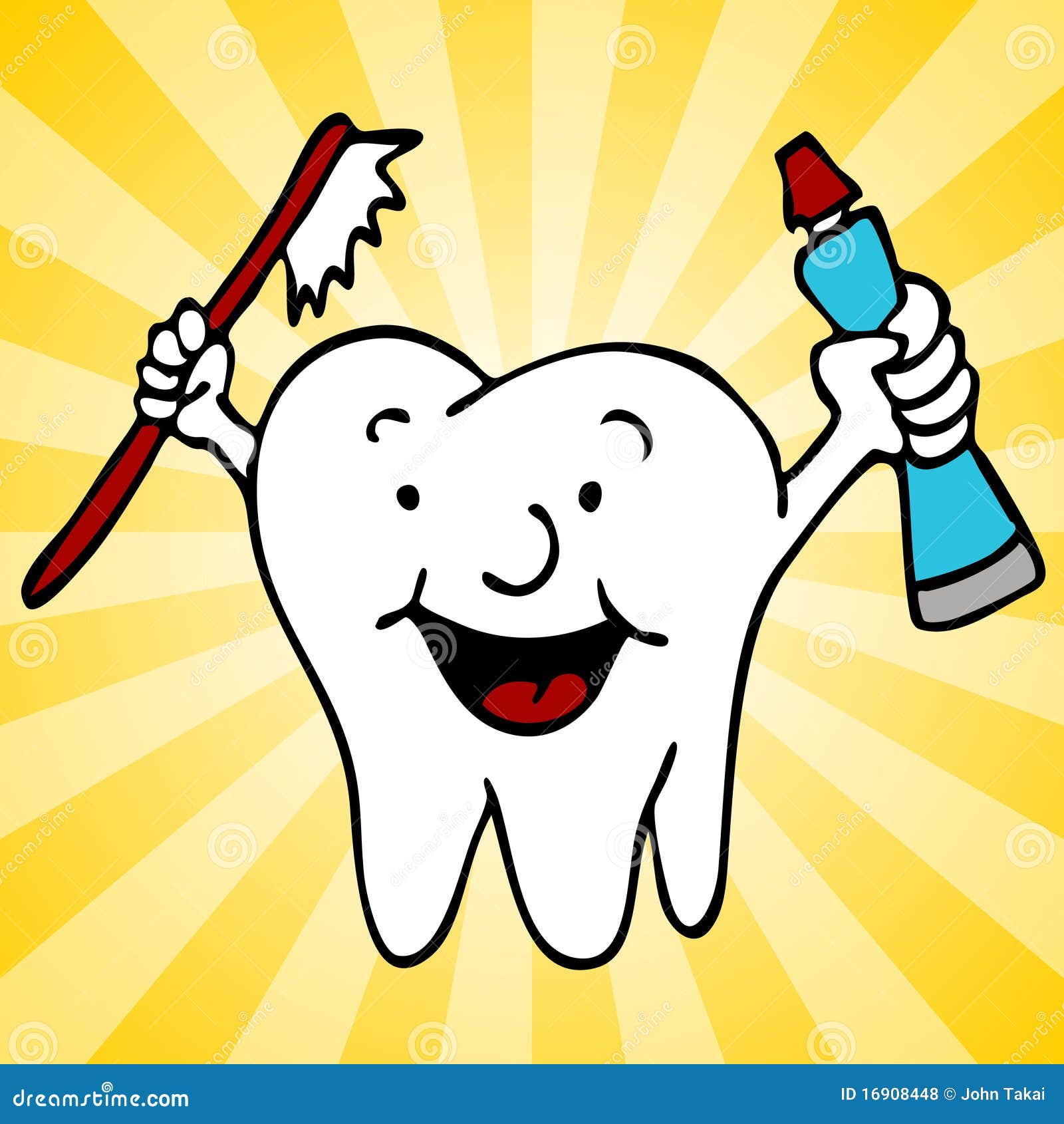 Healthy Clean Teeth Tooth Character Stock Vector - Illustration of clip ...