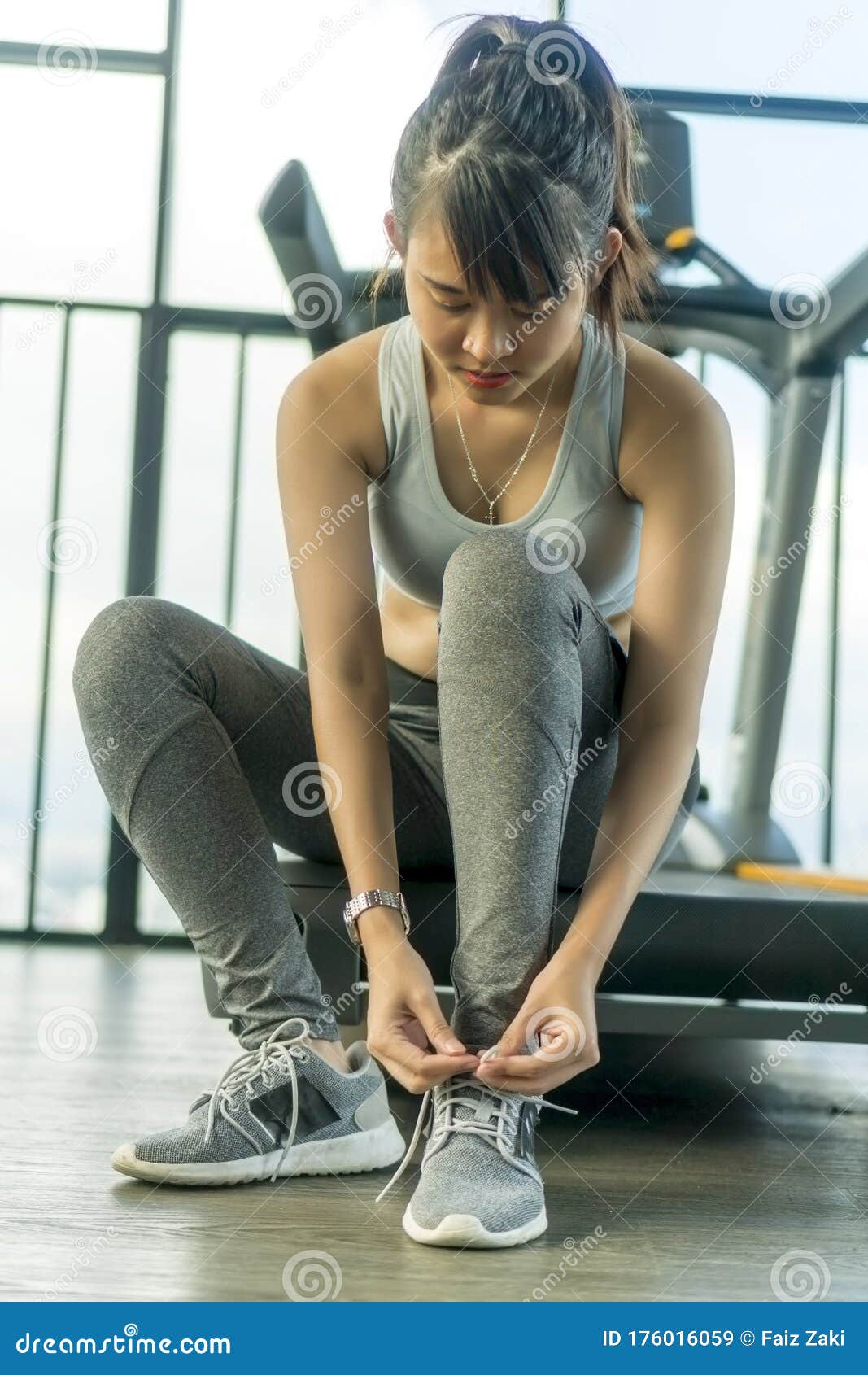 Cute Asian Girl At The Gym Stock Image Image Of Body 176016059