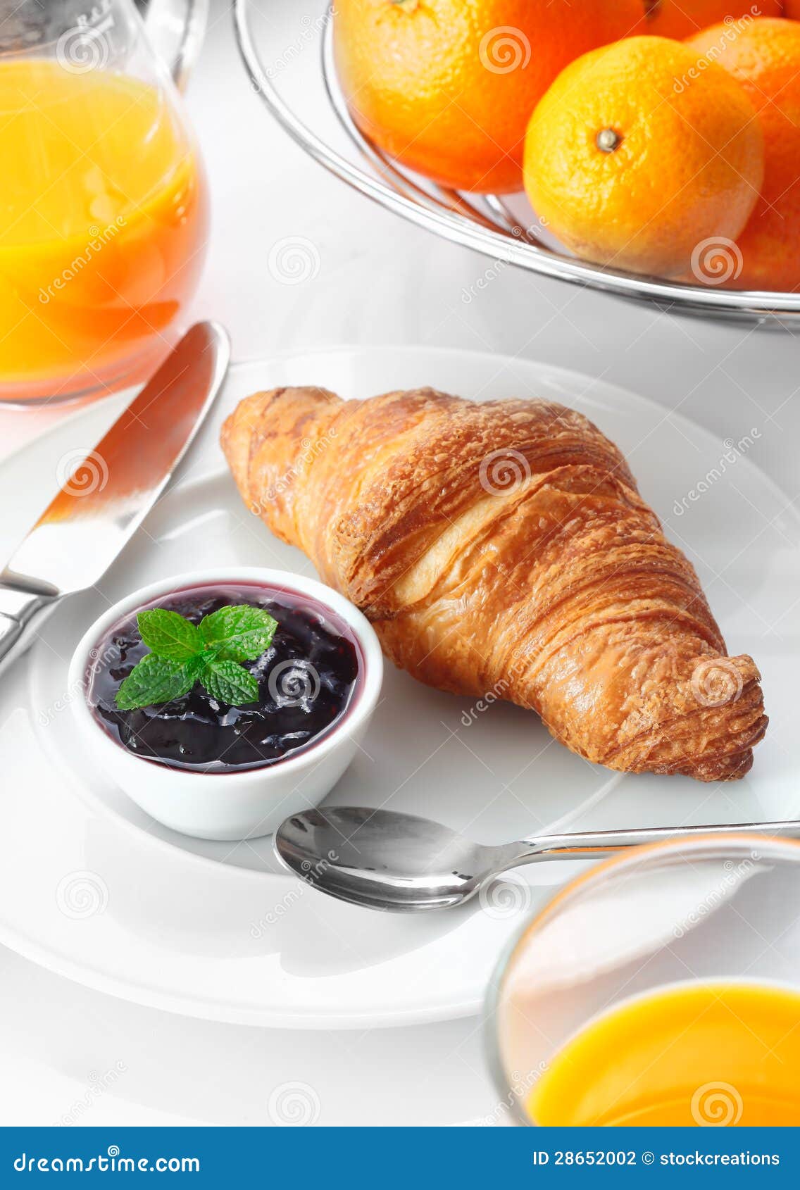 Healthy Continental Breakfast Stock Photo - Image of nutrition, healthy ...