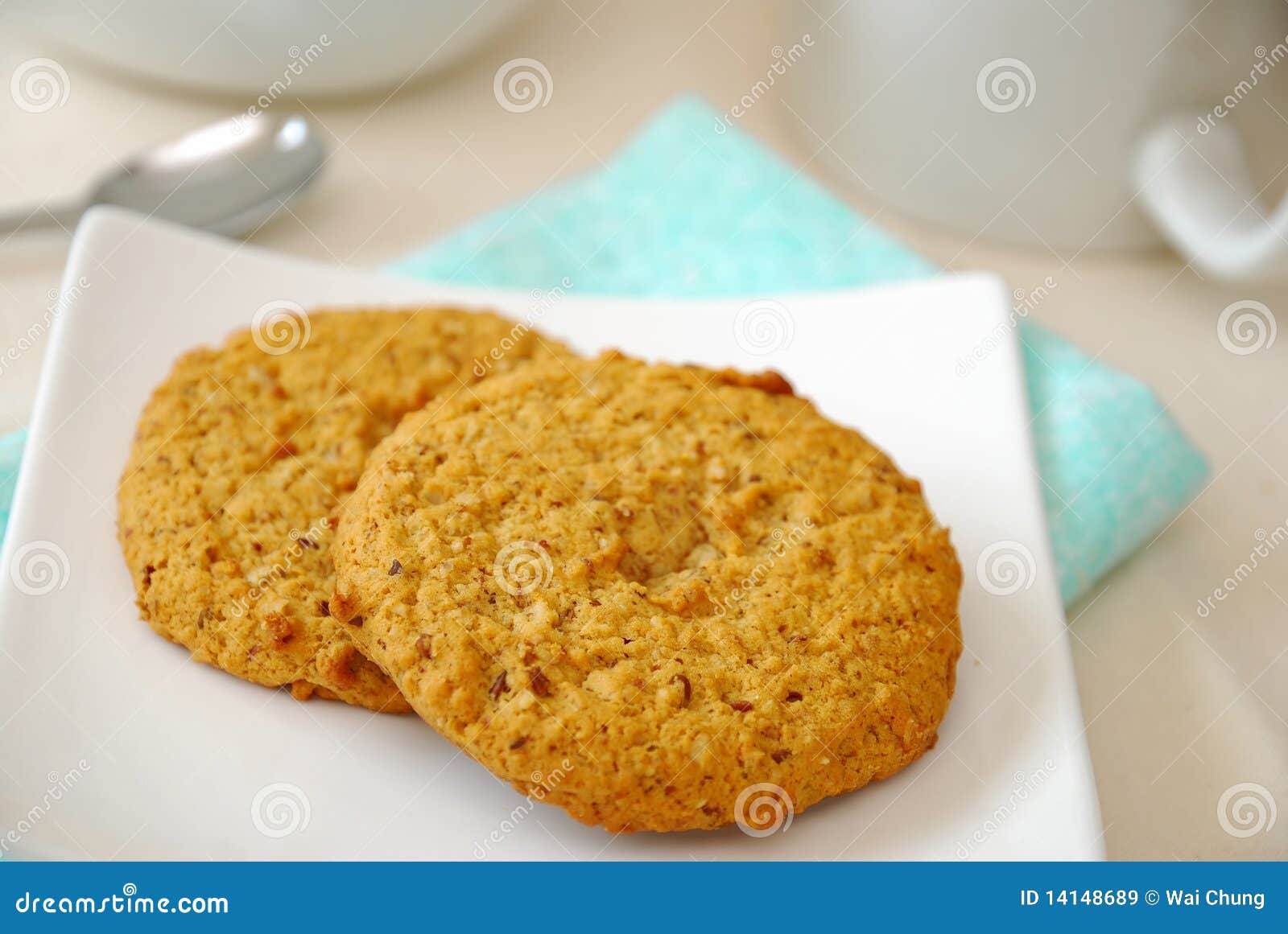 Healthy cookies stock image. Image of hungry, dessert - 14148689