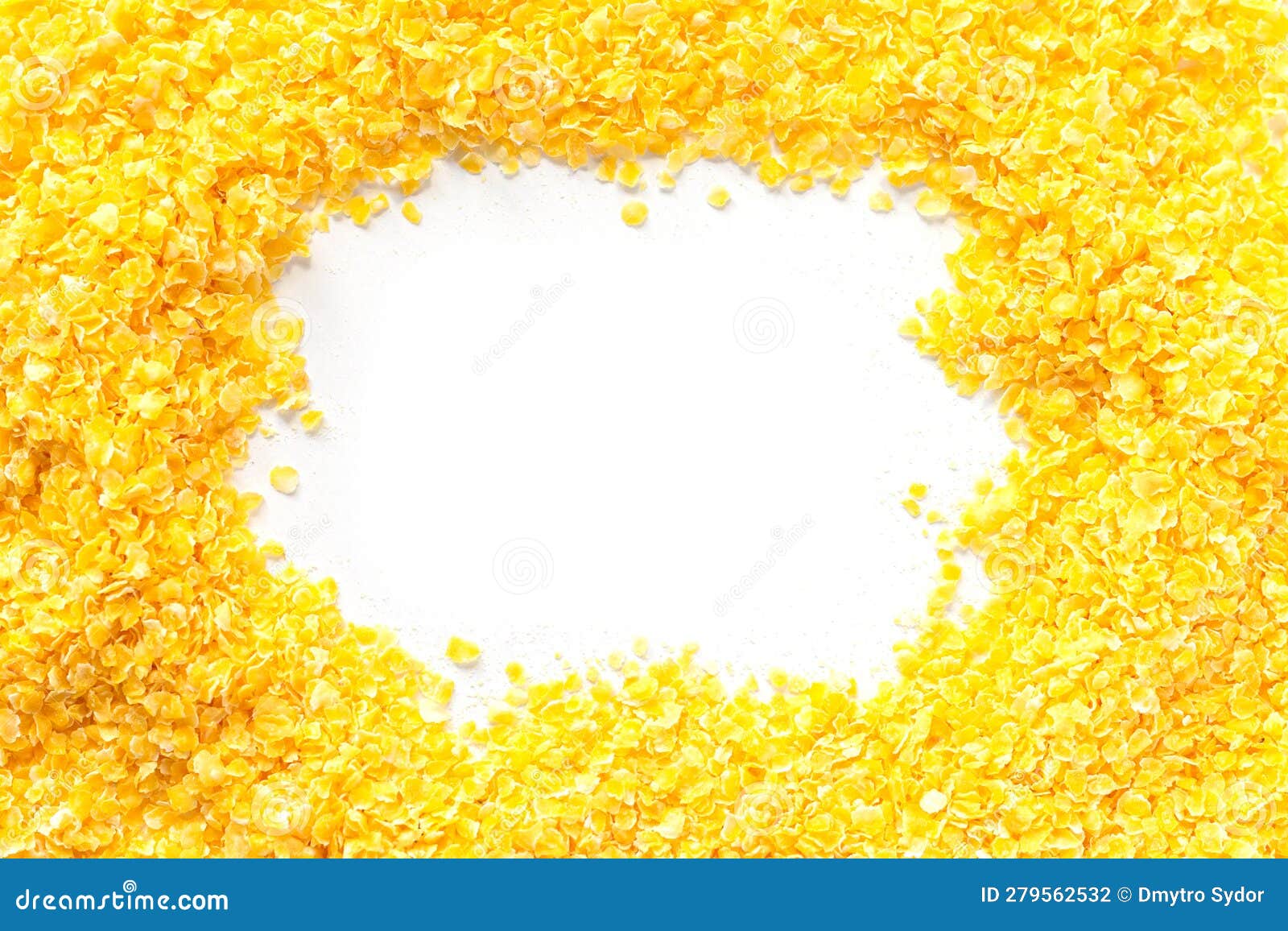 Healthy Corn Flakes Isolated on White Background Stock Photo - Image of ...