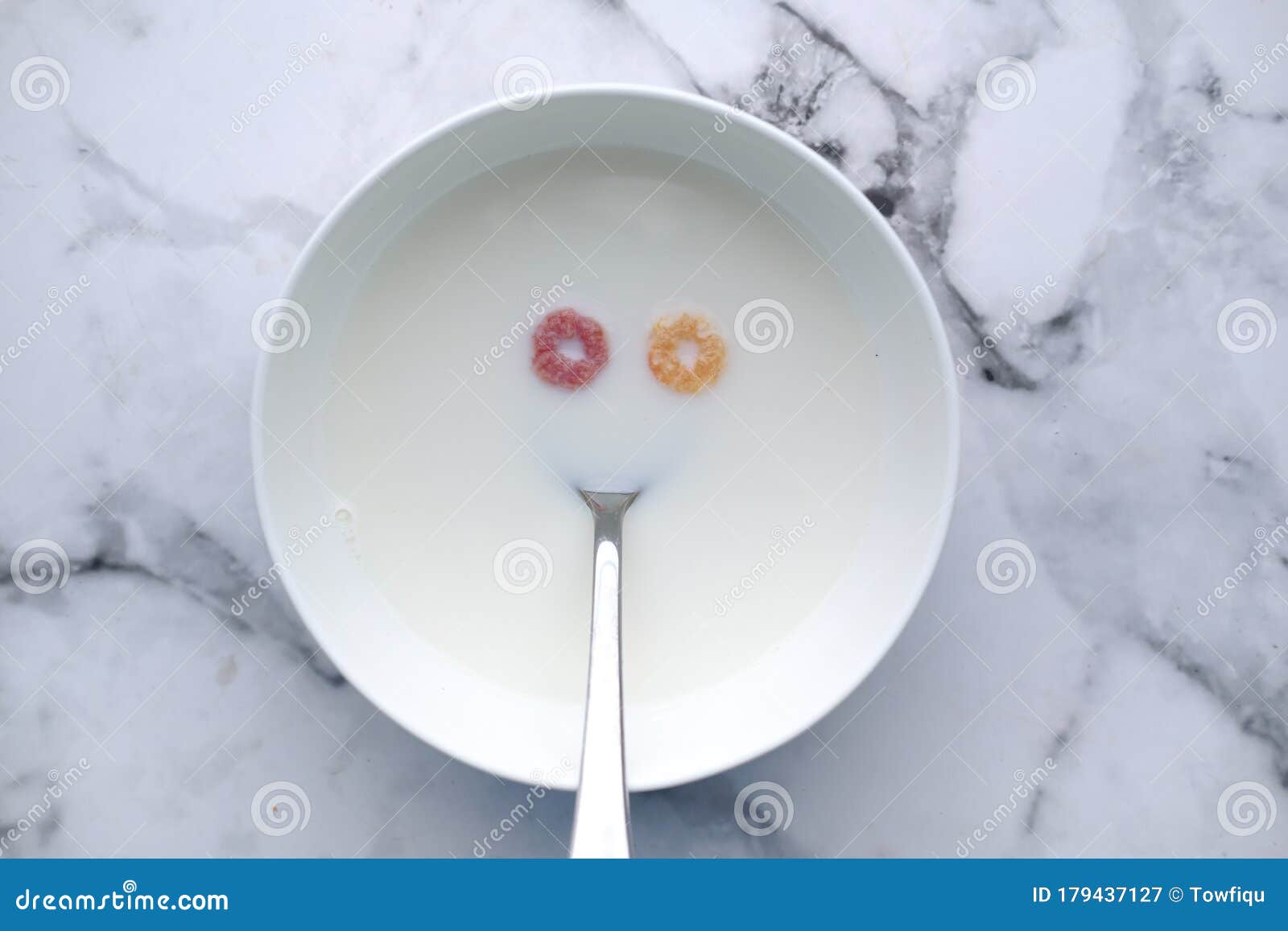 Healthy Corn Flakes with Milk for Breakfast Stock Image - Image of ...
