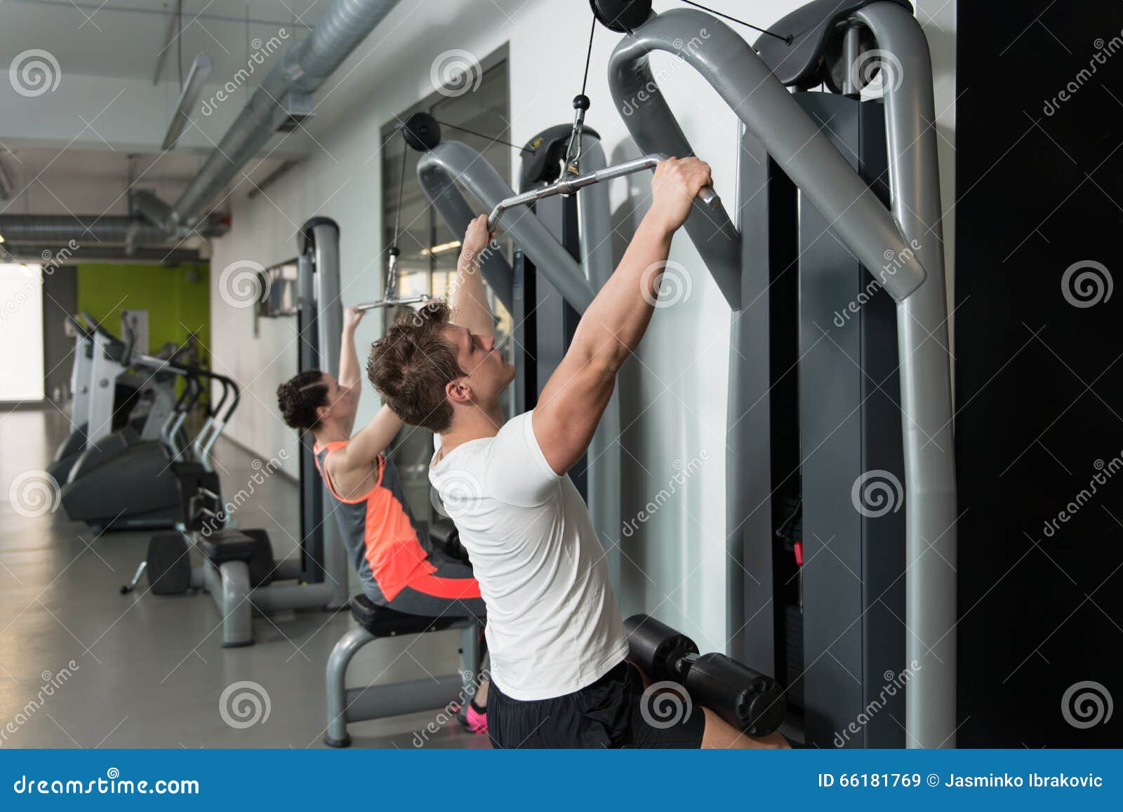 Healthy Couple Doing Exercise for Back Stock Image - Image of energy ...