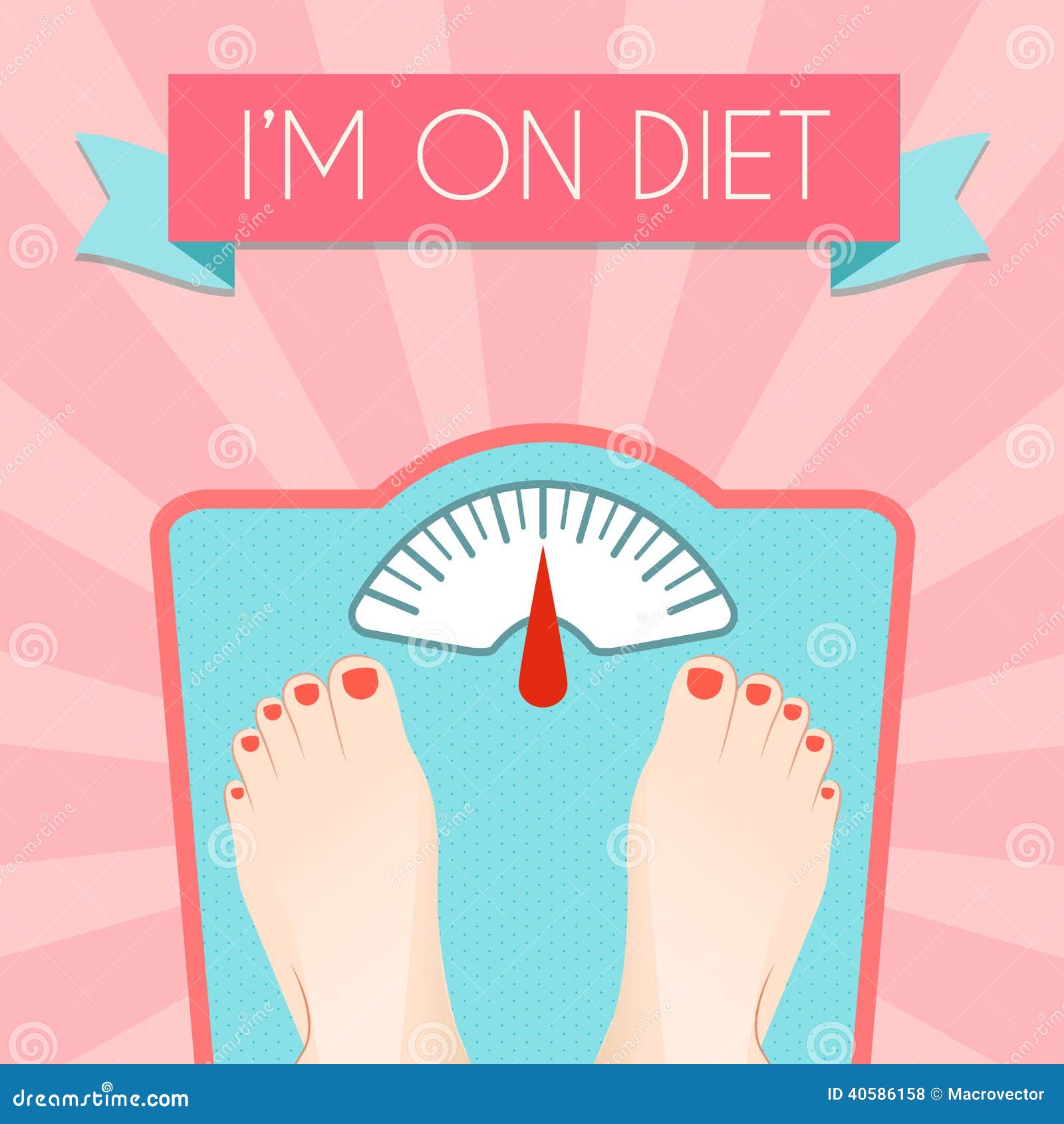 Healthy diet weight poster stock vector. Illustration of meal - 40586158