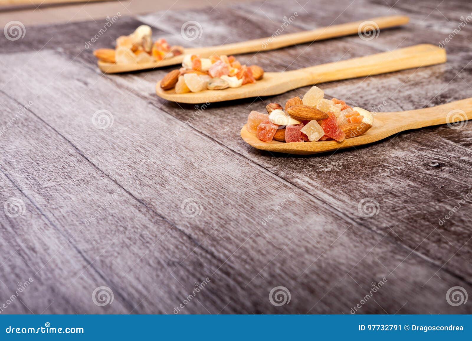 Healthy Different Type of Nuts and Sweet Stock Image - Image of healthy ...