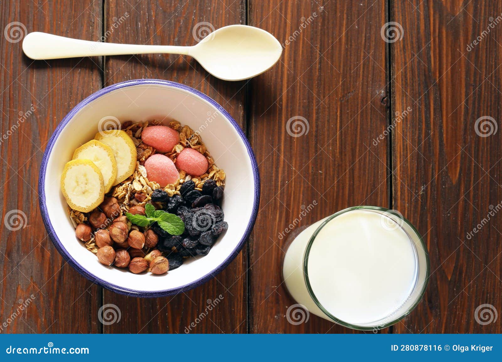 Healthy Eating Breakfast with Berries Stock Photo - Image of ingredient ...