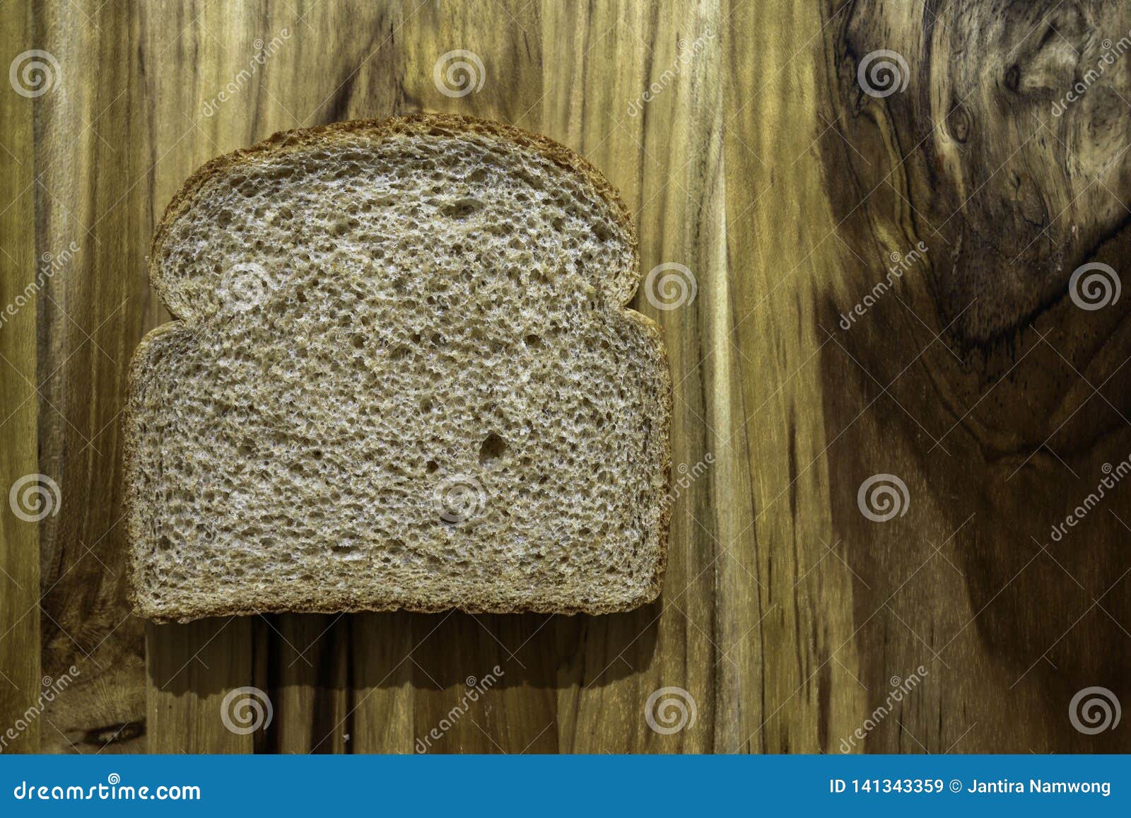 Brown bread on the wood stock image. Image of eating - 141343359