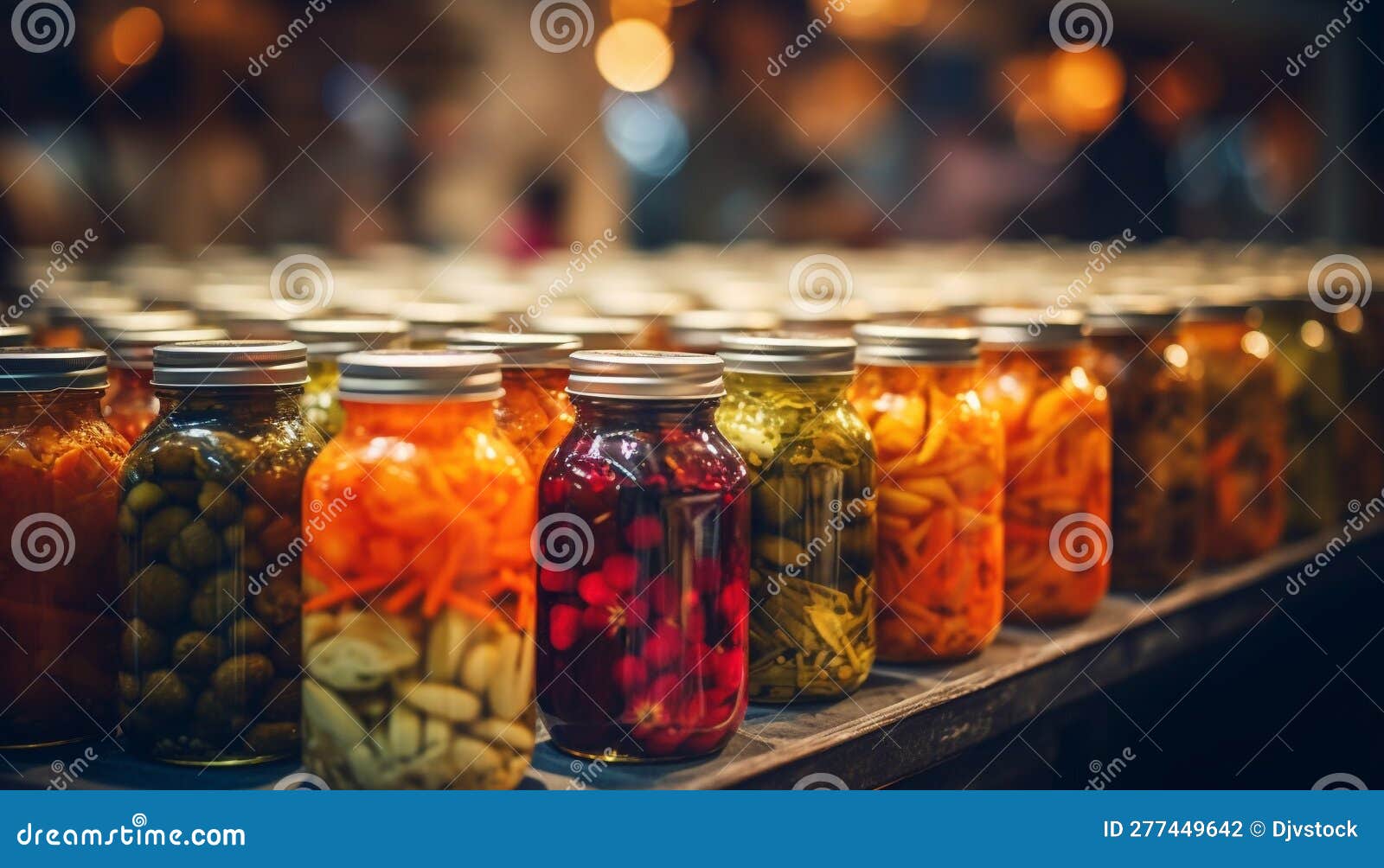 Healthy Eating Choice Marinated Vegetable and Fruit Jar Generated by AI ...