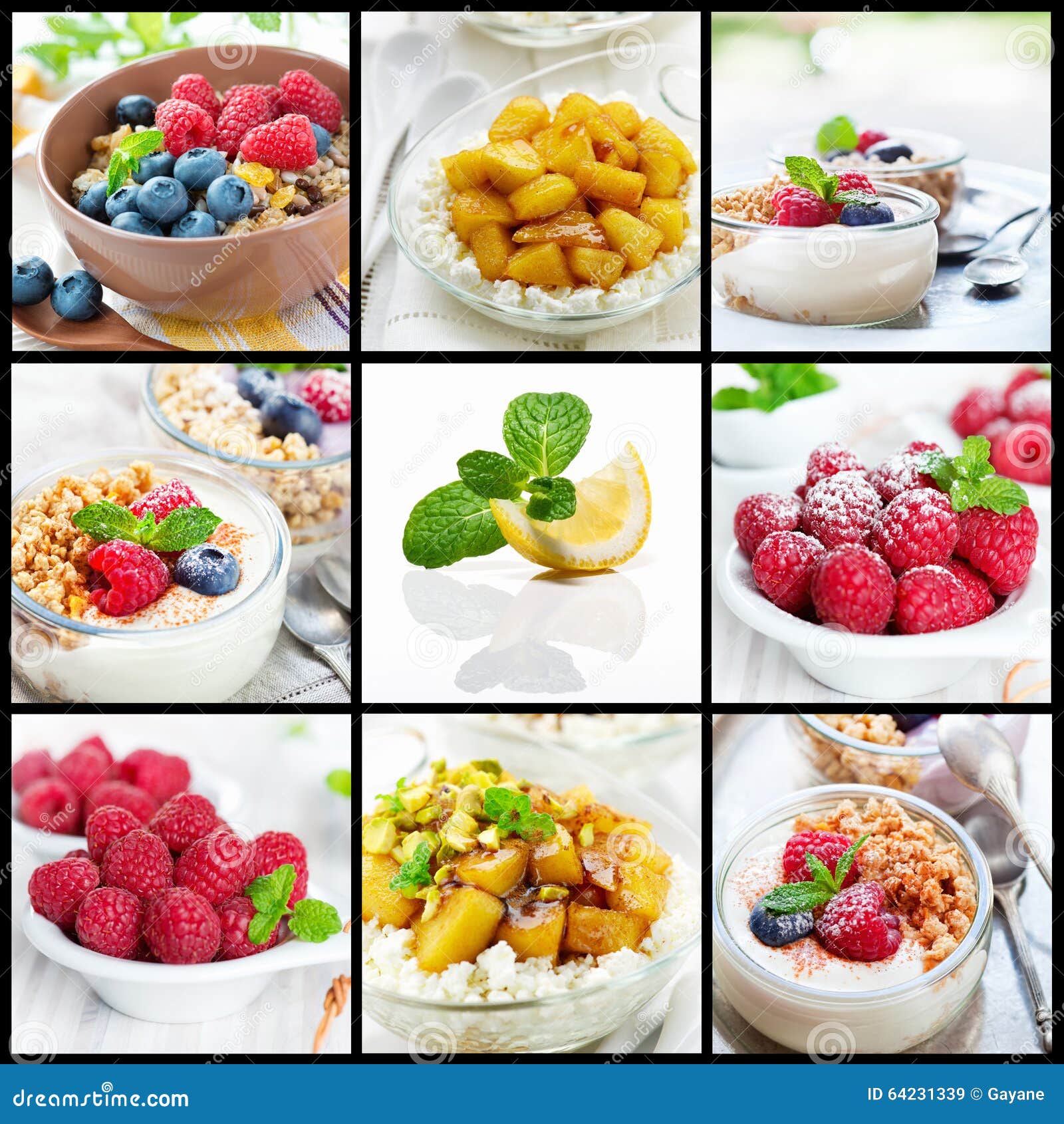 Healthy eating collage stock image. Image of cottage - 64231339