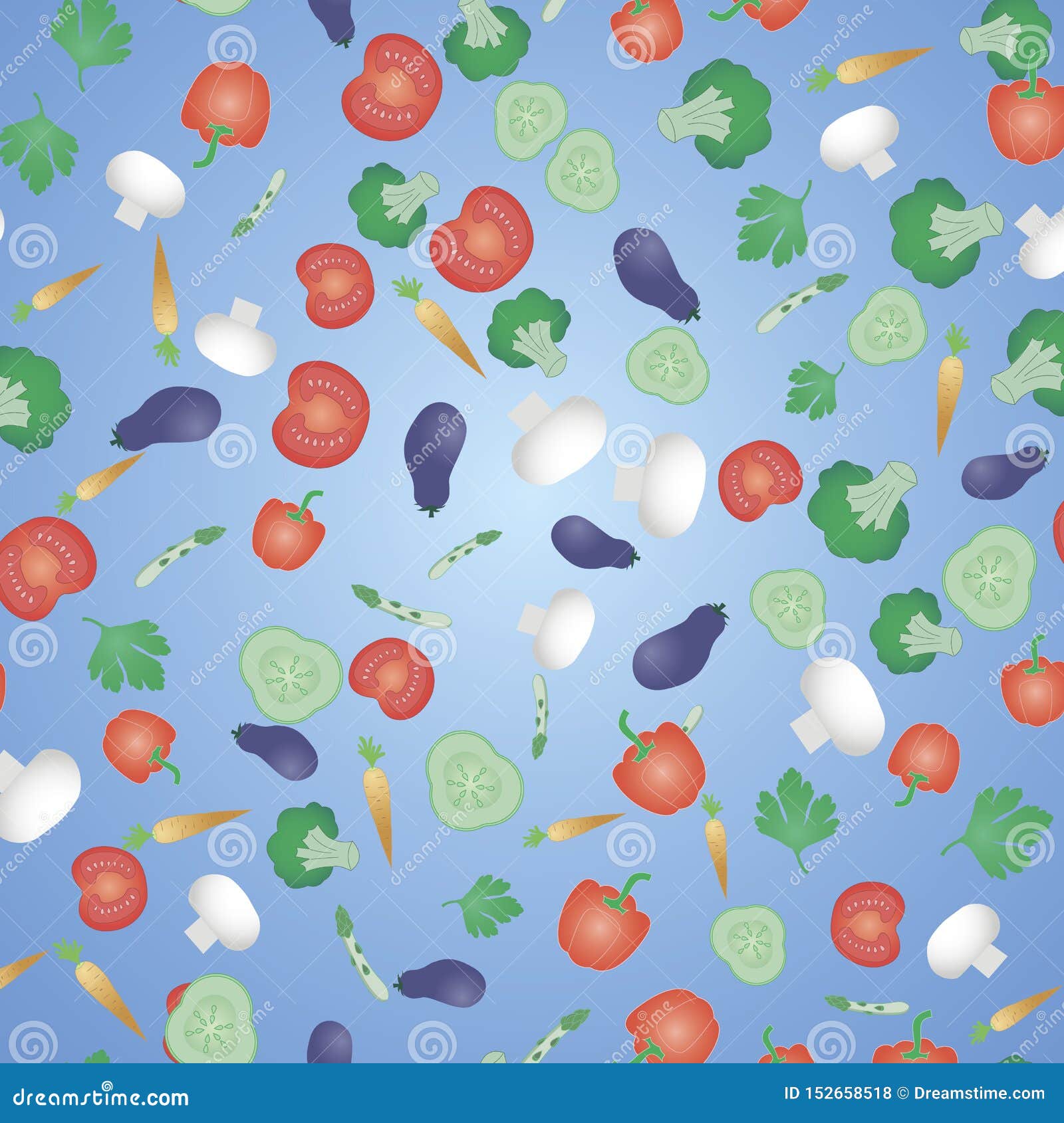 Healthy Eating Concept. Seamless Pattern Stock Vector - Illustration of ...