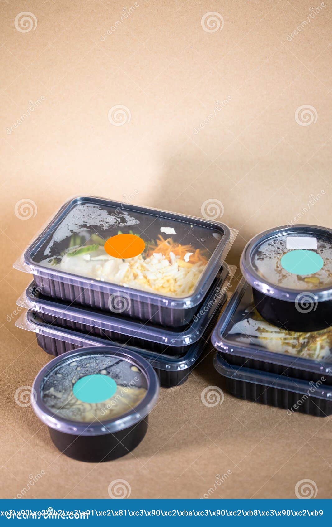 Healthy Eating in Containers for an Athlete. Stock Photo - Image of ...