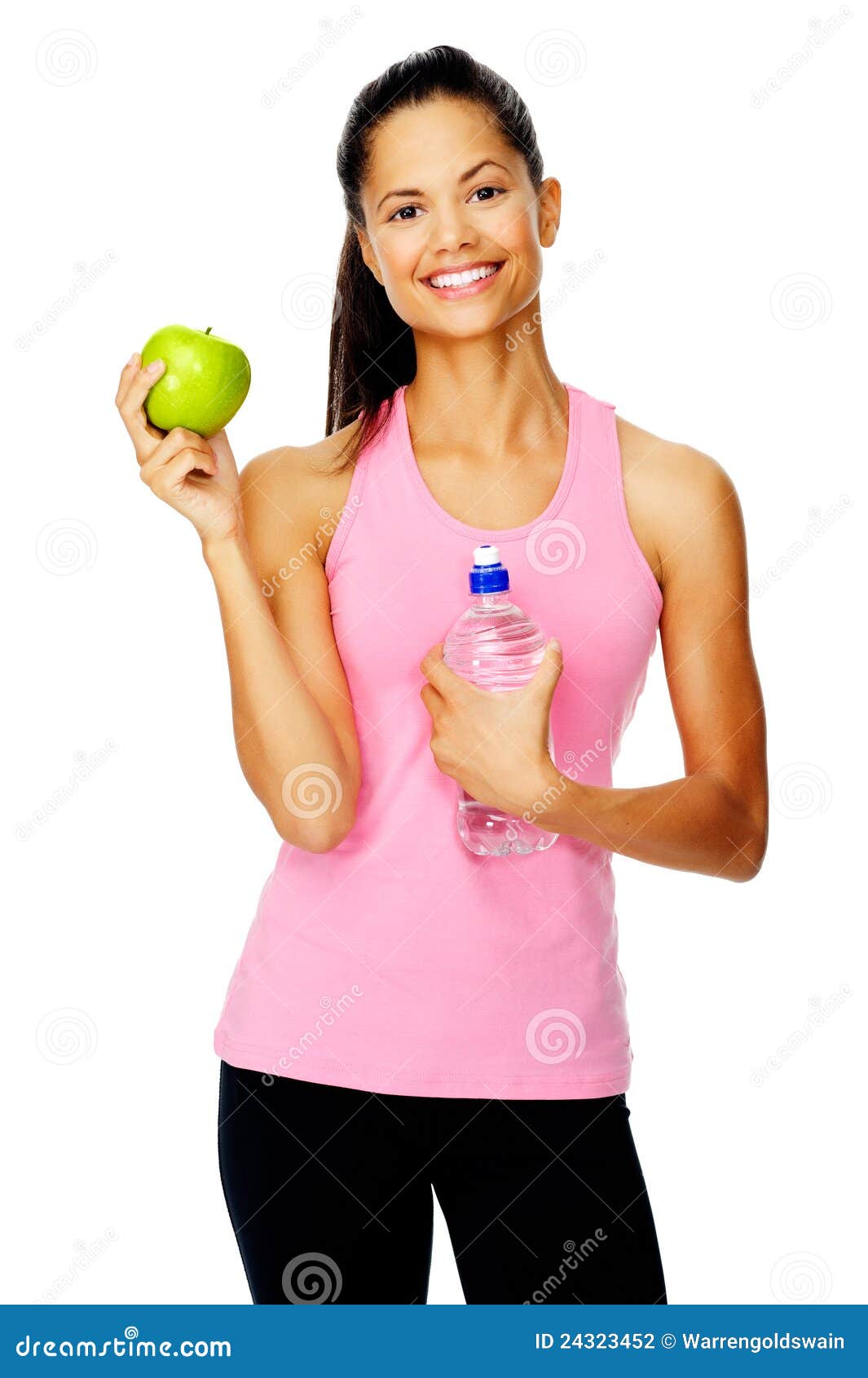 Healthy eating fit woman stock photo. Image of girl, health - 24323452