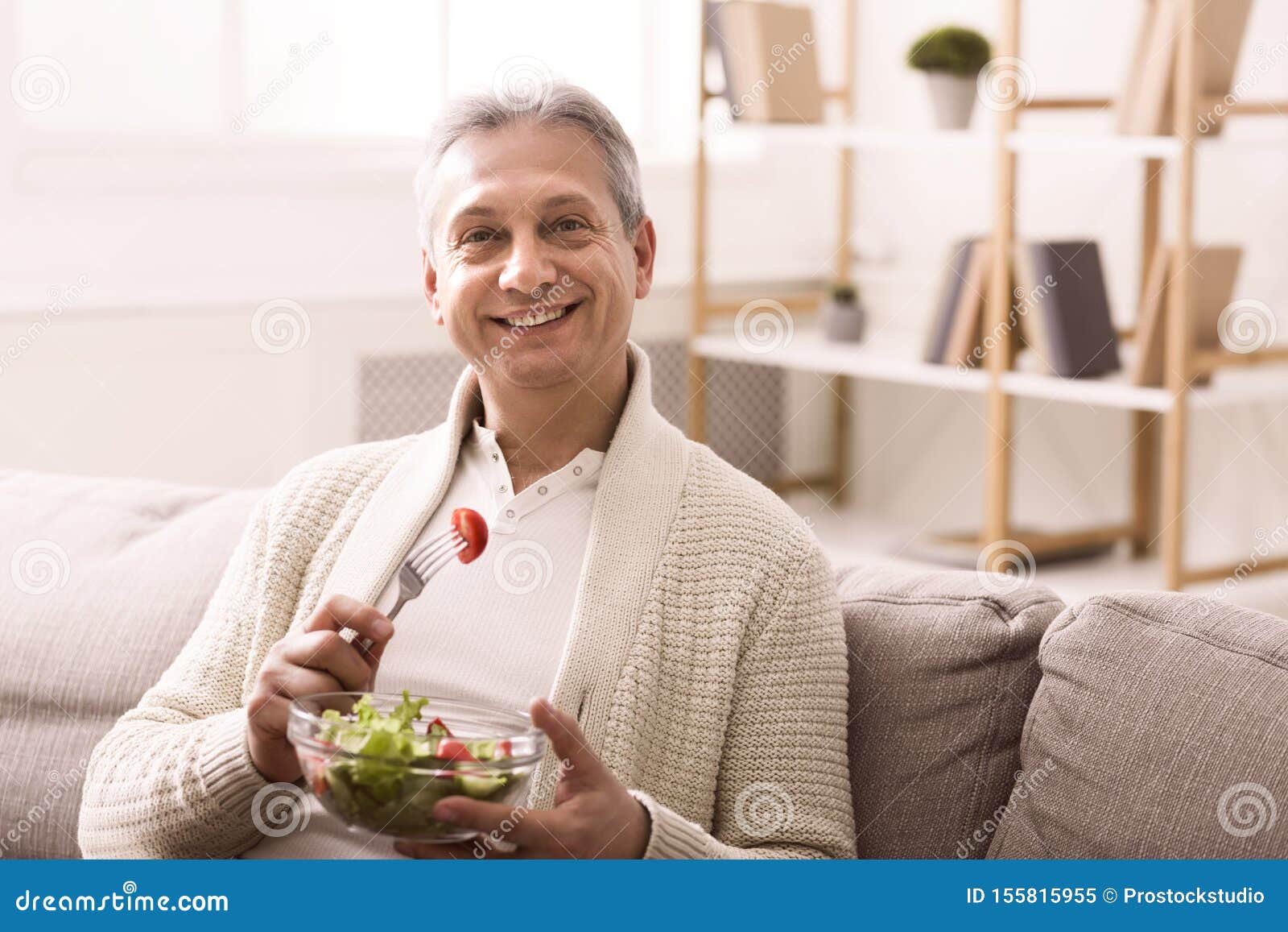 Healthy Eating. Happy Senior Man Eating Fresh Vegetable Salad Stock ... Healthy Eating. Happy Senior Man Eating Fresh Vegetable Salad Stock ...