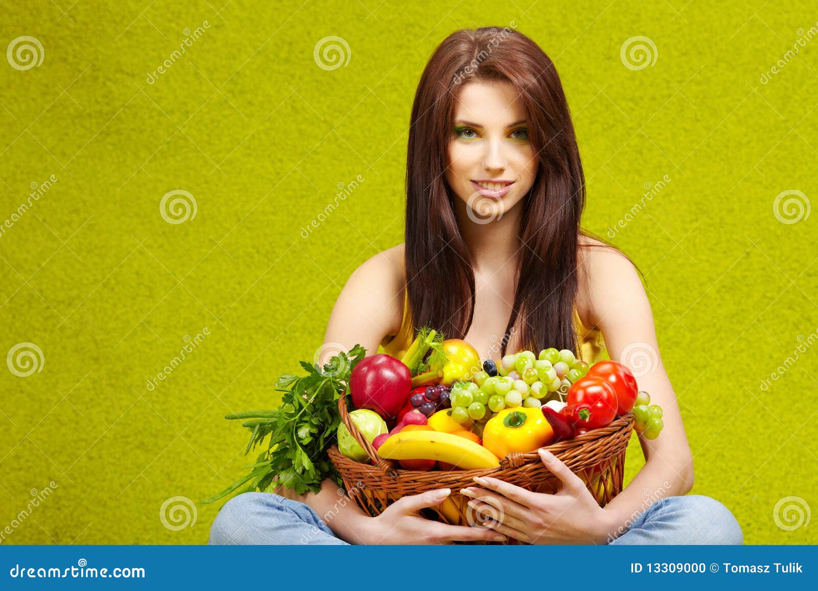 Healthy Eating, Healthy Life Stock Photo - Image of girl, vegetables ...