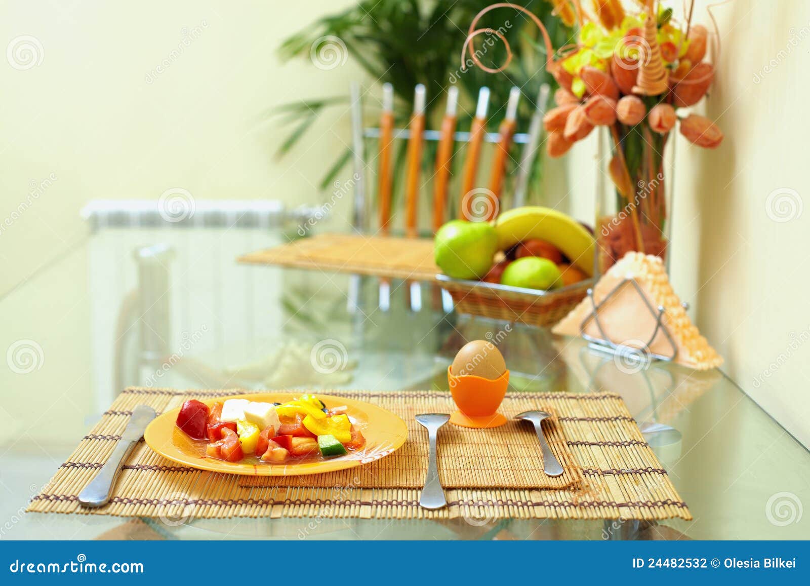 Healthy Eating, Kitchen Interior Stock Photo - Image of interior ...