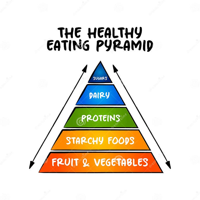 The Healthy Eating Pyramid is Divided into Layers of Differing Sizes ...