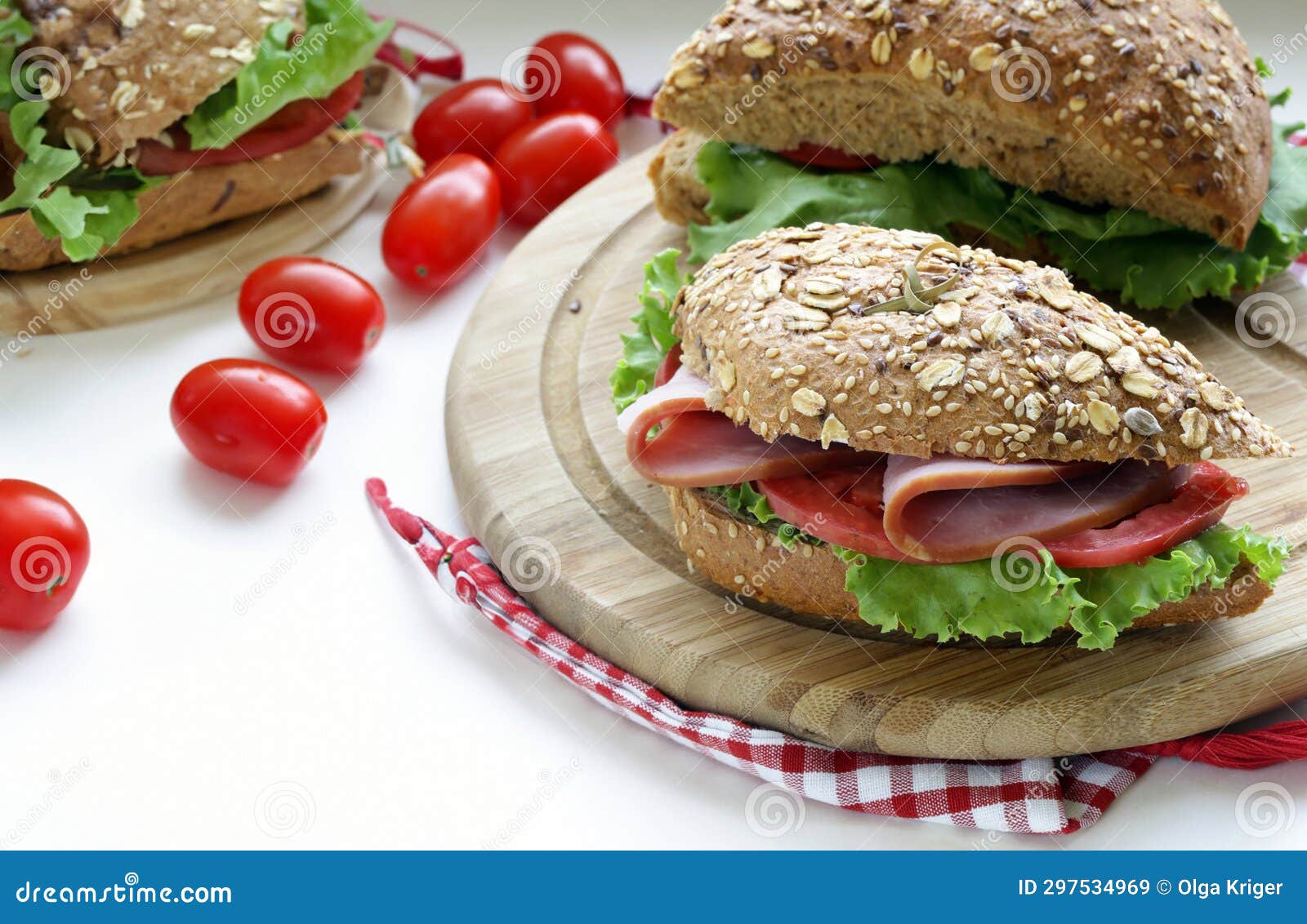 Healthy Eating Sandwich Rye Bread with Vegetables Stock Image - Image ...