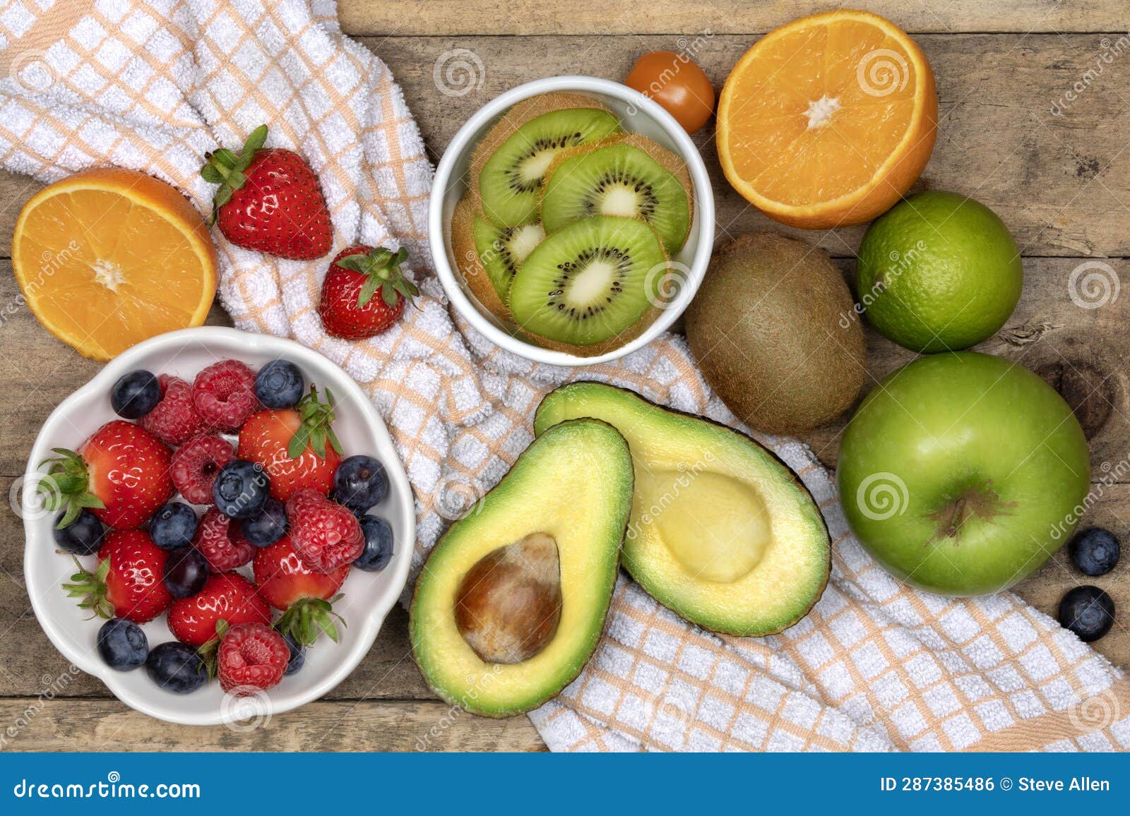 Selection of Fresh Fruit - Healthy Eating Stock Photo - Image of ...