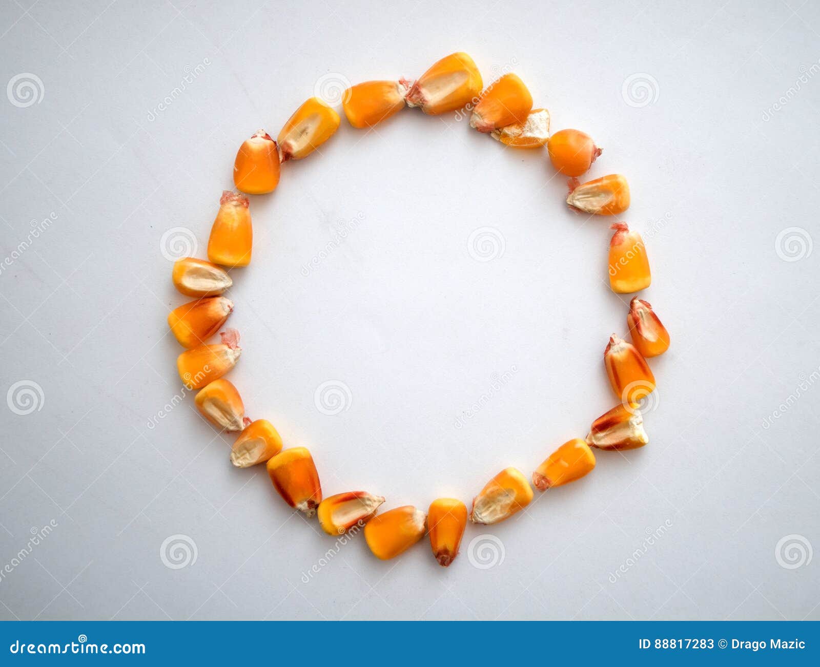 Healthy Ecological Corn In The Form Of A Happy Smiley Face Stock Image ...