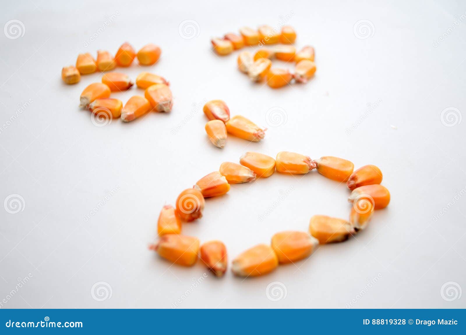 Healthy Ecological Corn Surprised Smiley Face Stock Photo - Image of ...