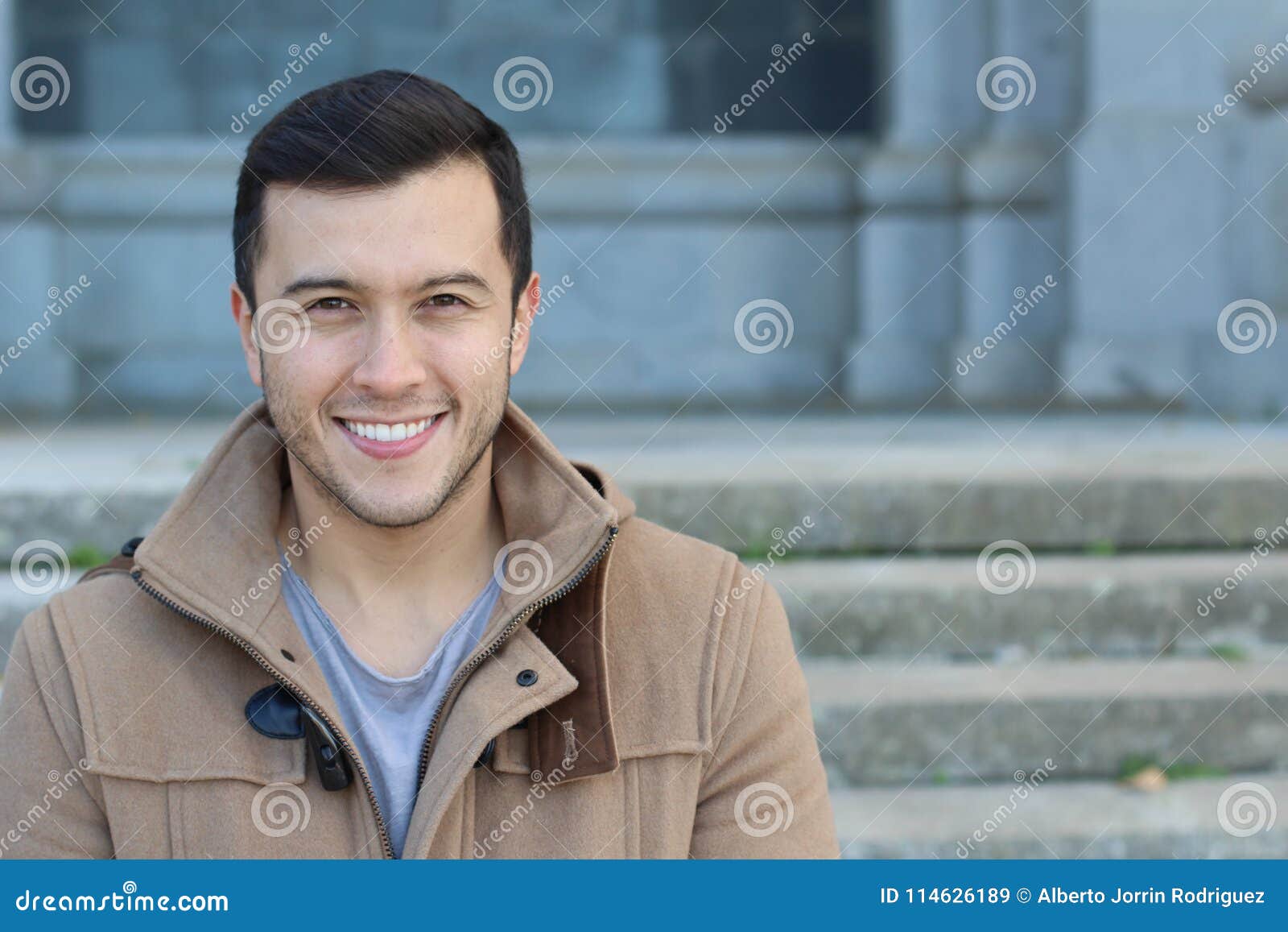 Healthy Ethnic Guy with a Gorgeous Smile Stock Image - Image of ...