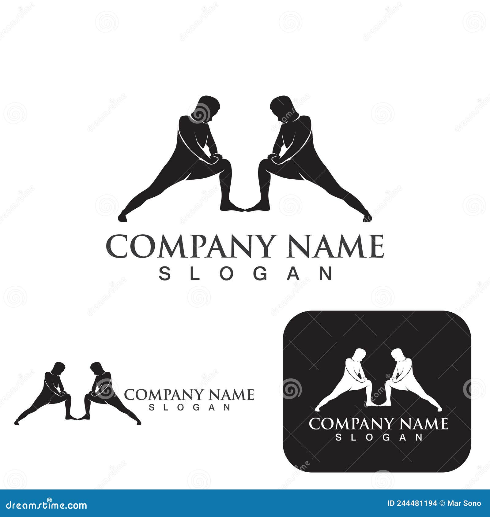 Healthy Exercise Logo and Symbol Vector Eps10 Stock Vector ...