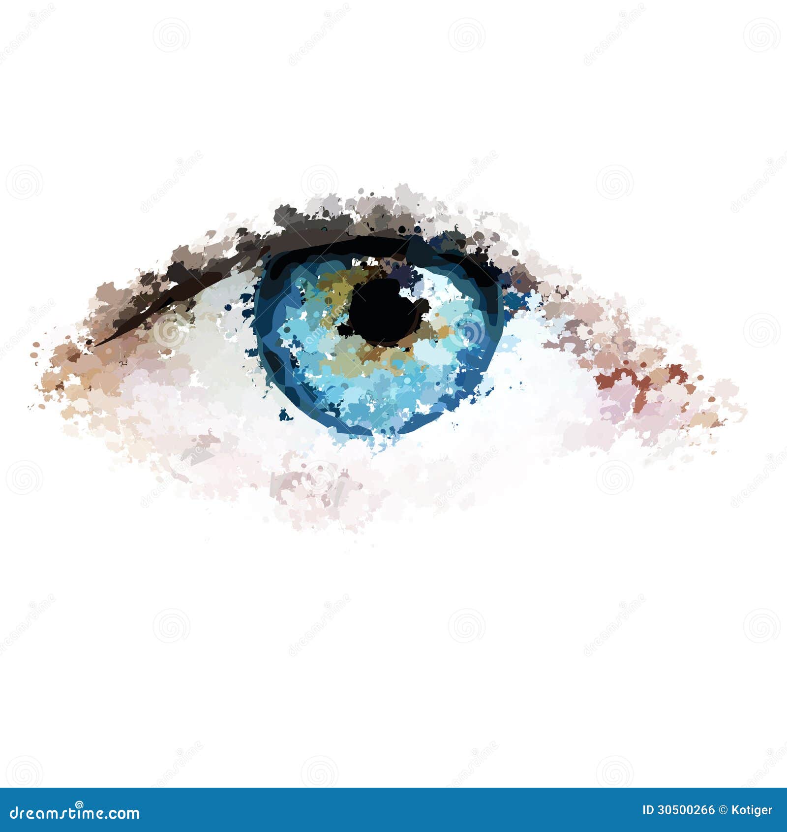 Healthy Eyes Clean Looking Illustration Stock Vector - Illustration of ...
