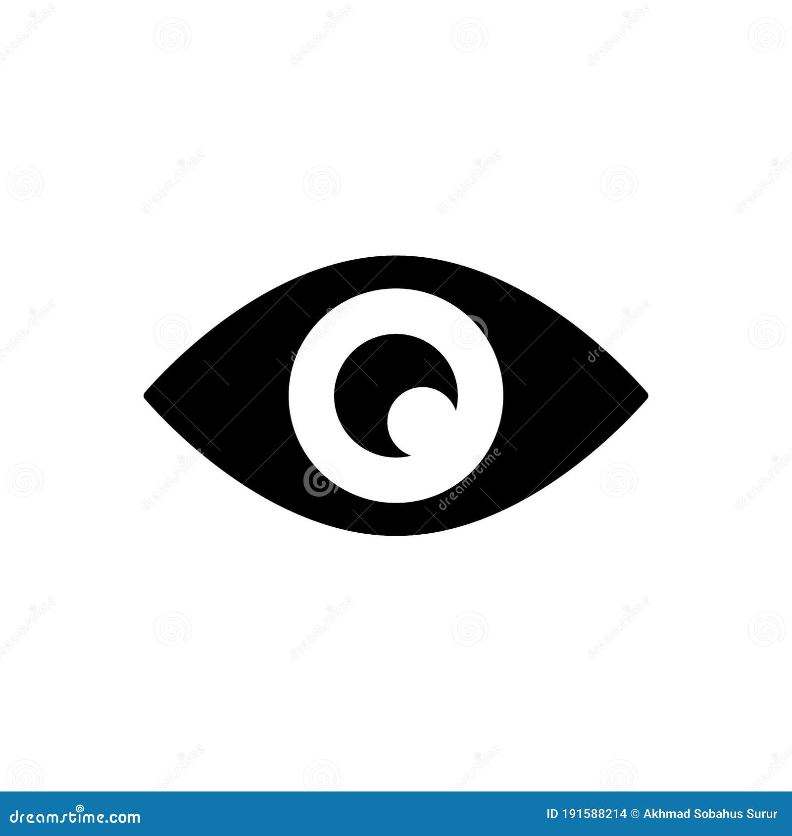 Healthy Eyes Icon. Design Vector Stock Illustration - Illustration of ...