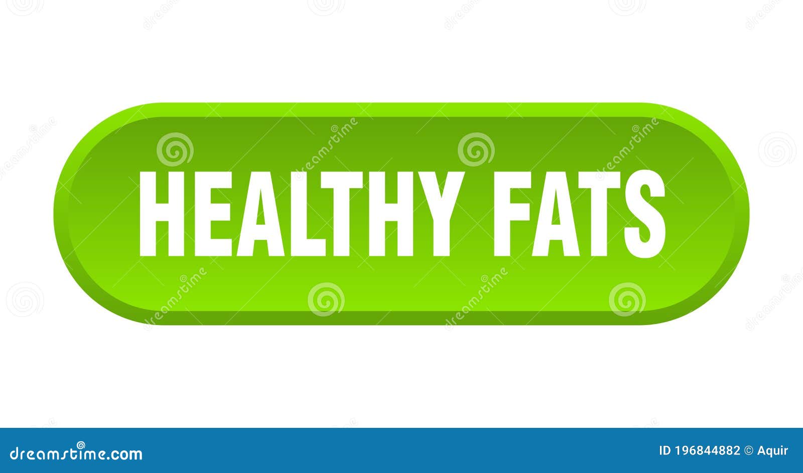 Healthy Fats Button. Rounded Sign on White Background Stock Vector ...
