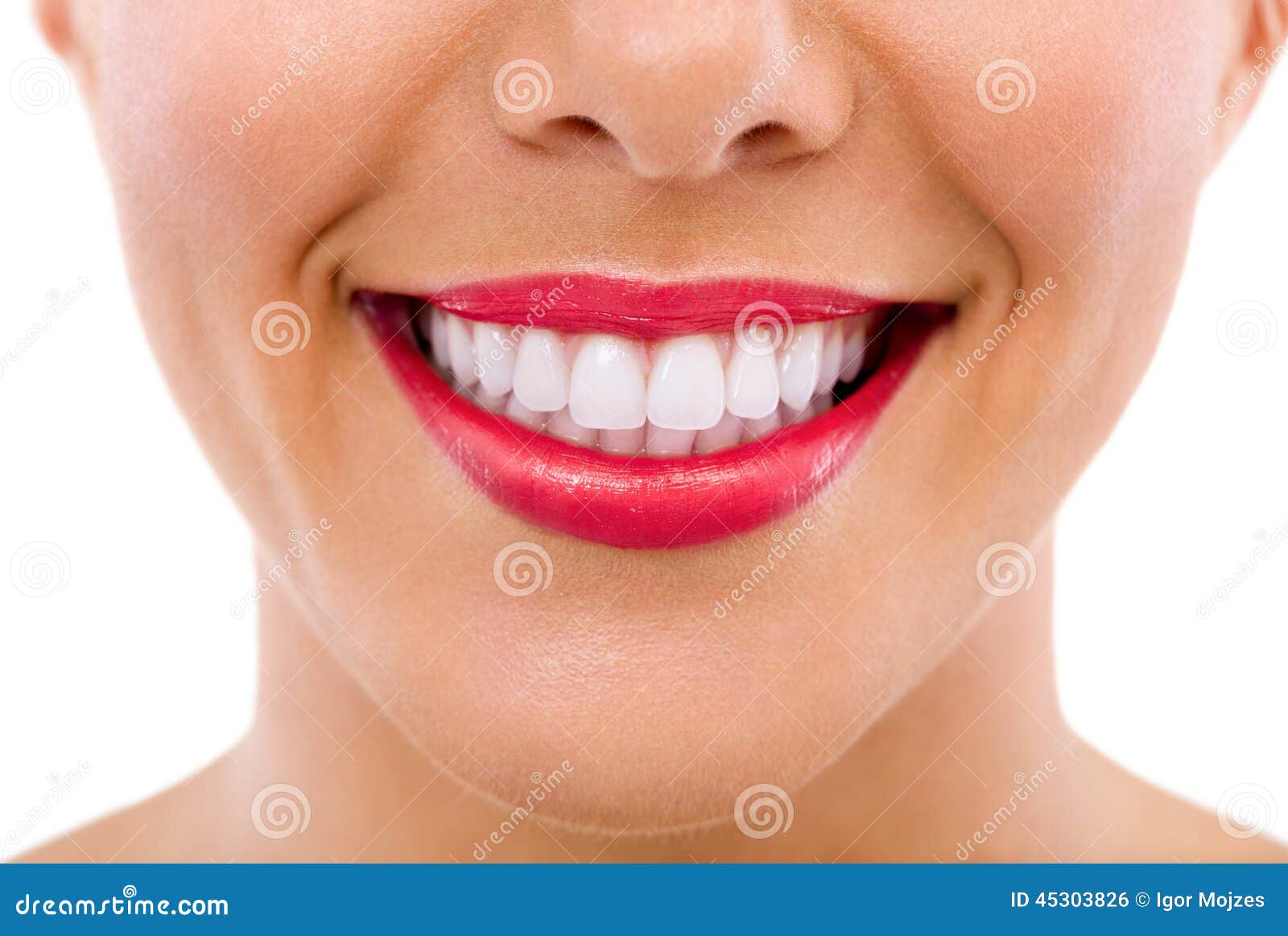 Healthy Female Teeth and Smile Stock Photo - Image of horizontal, enjoy ...
