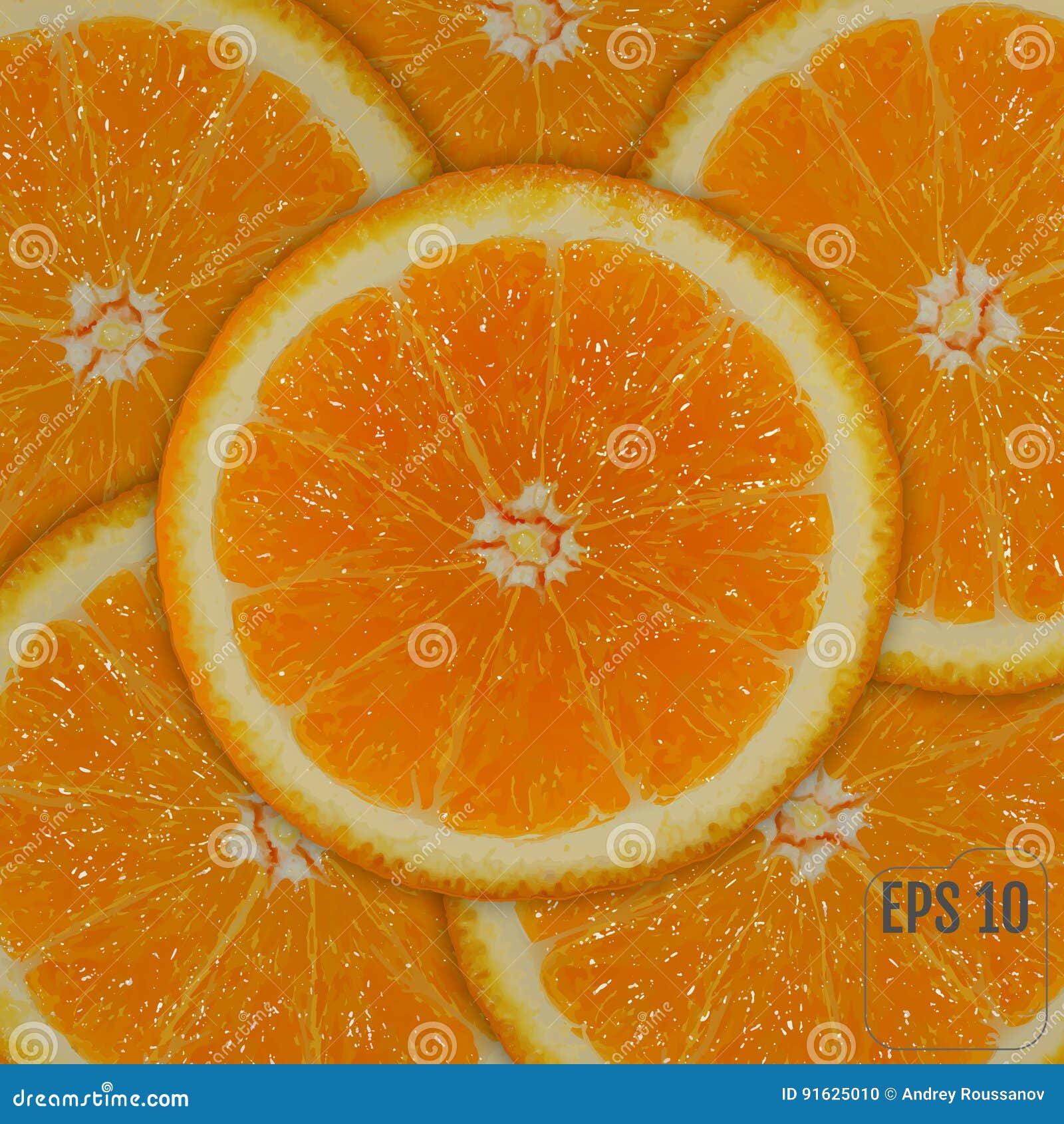Healthy Food, Background. Realistic Oranges. Orange. Vector Stock ...