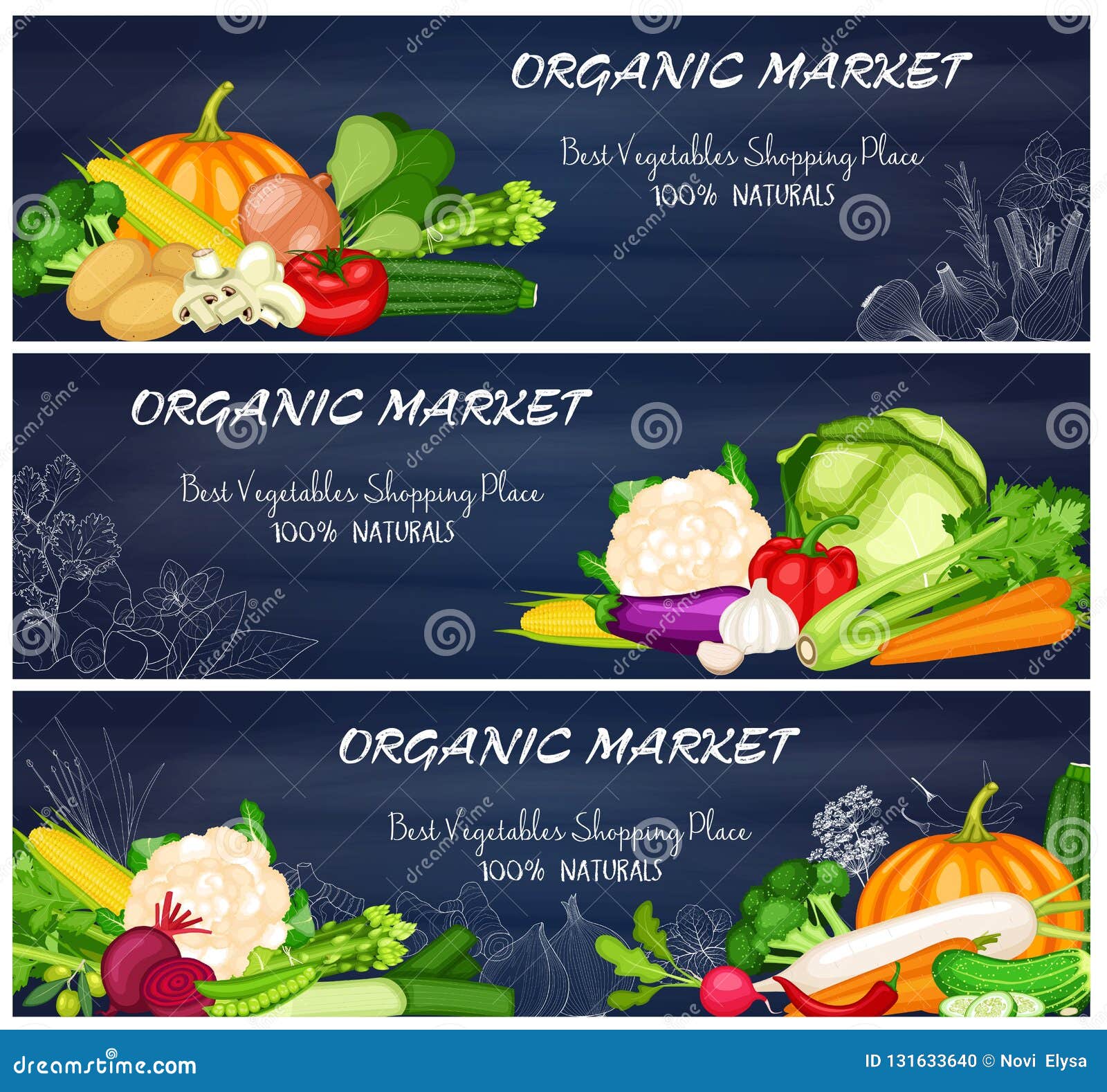Healthy food banners set stock vector. Illustration of healthy - 131633640