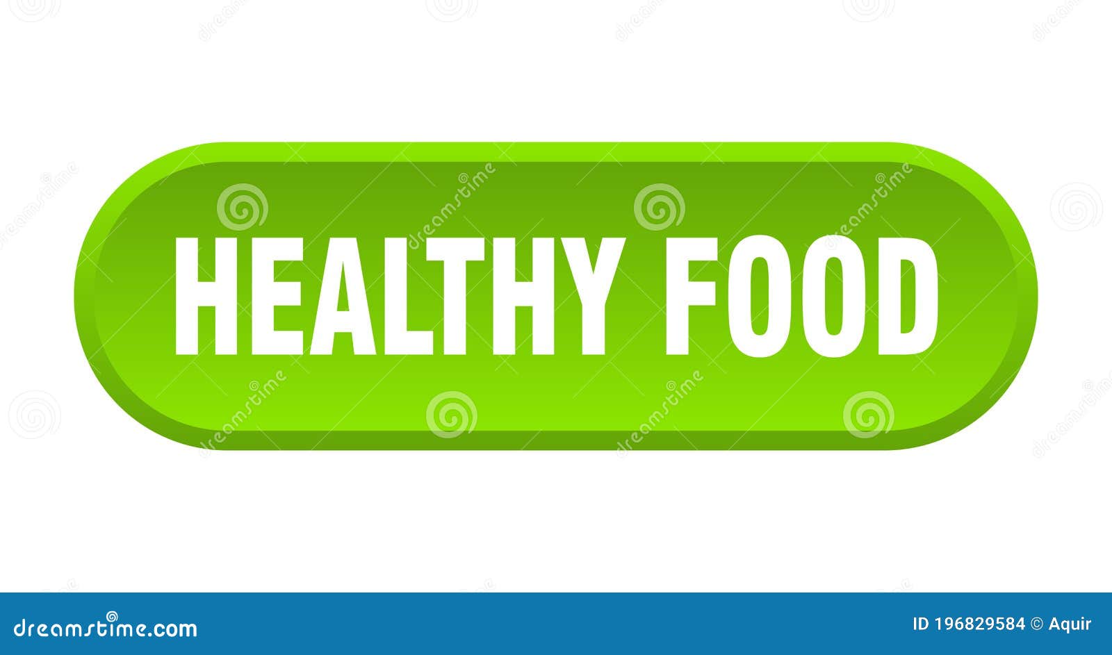 Healthy food button stock vector. Illustration of square - 196829584