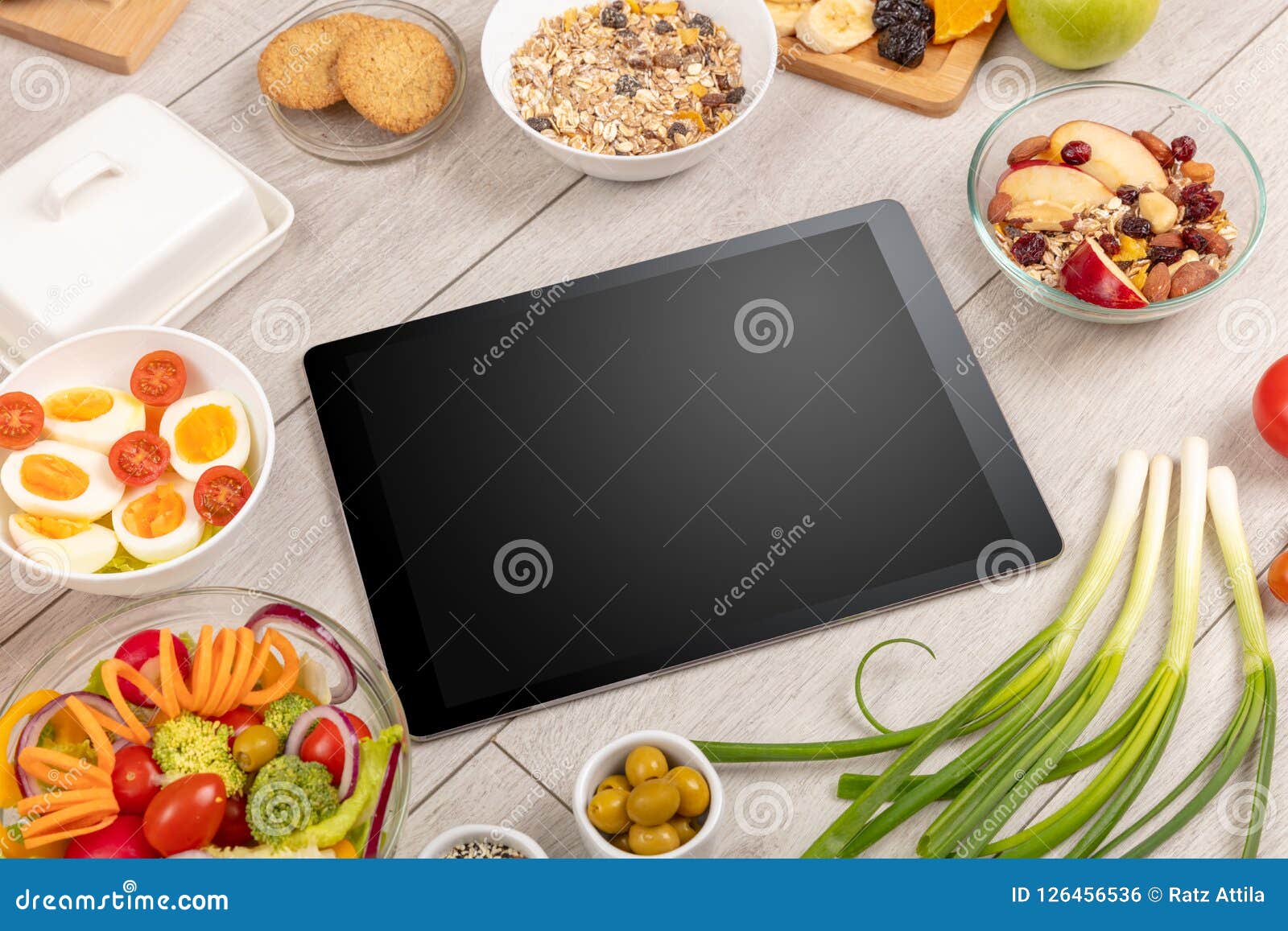 Healthy food composition stock photo. Image of healthy - 126456536