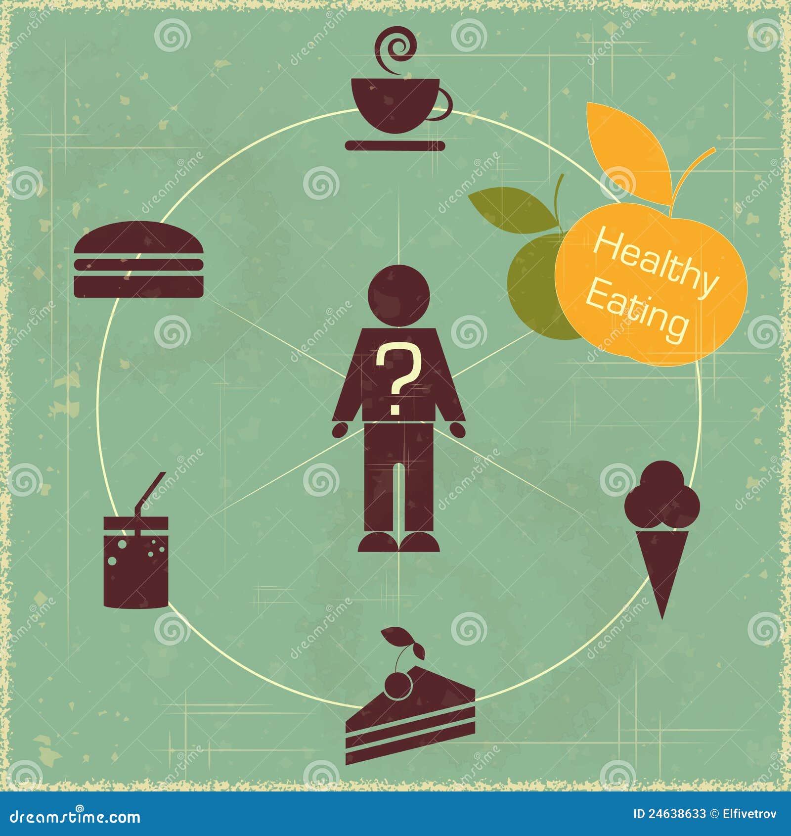 Healthy food concept stock vector. Illustration of choice - 24638633