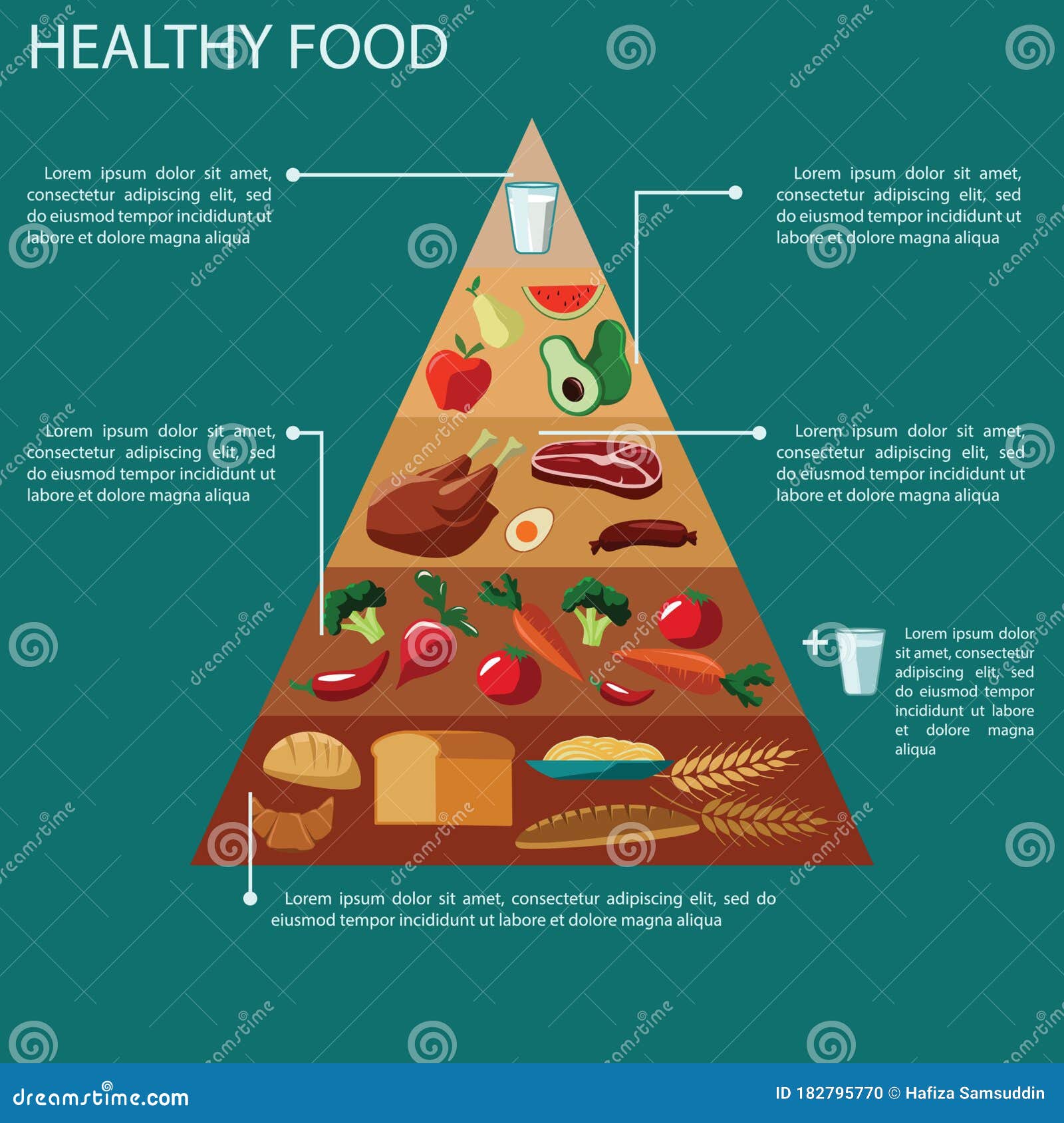 Healthy food design stock vector. Illustration of balance - 182795770