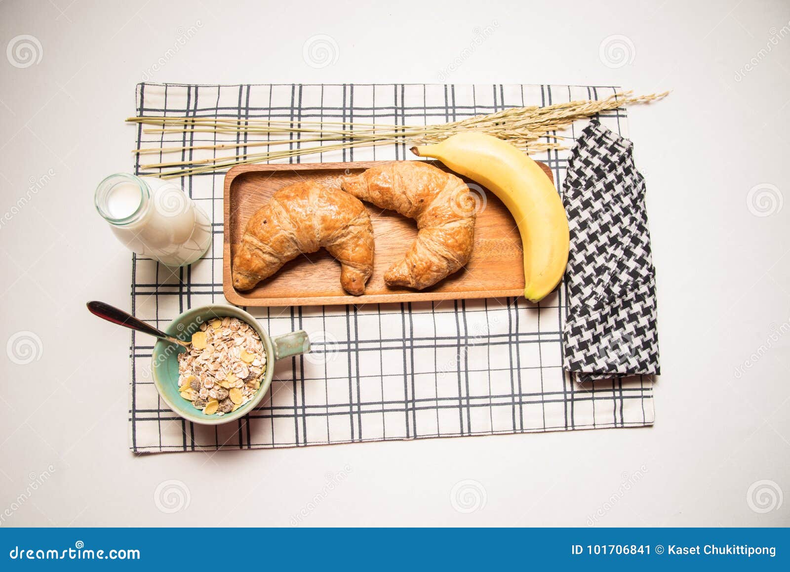 Breakfast set stock image. Image of bakery, beautiful - 101706841