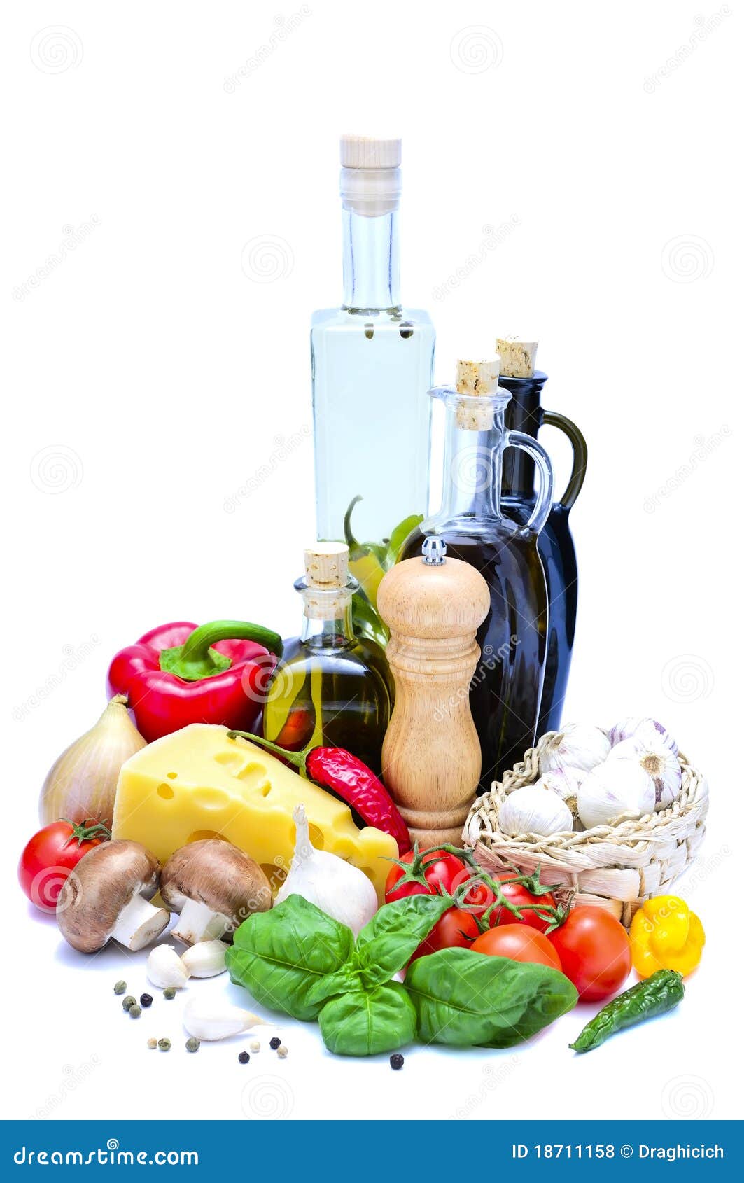 Healthy food ingredients stock photo. Image of kitchen - 18711158