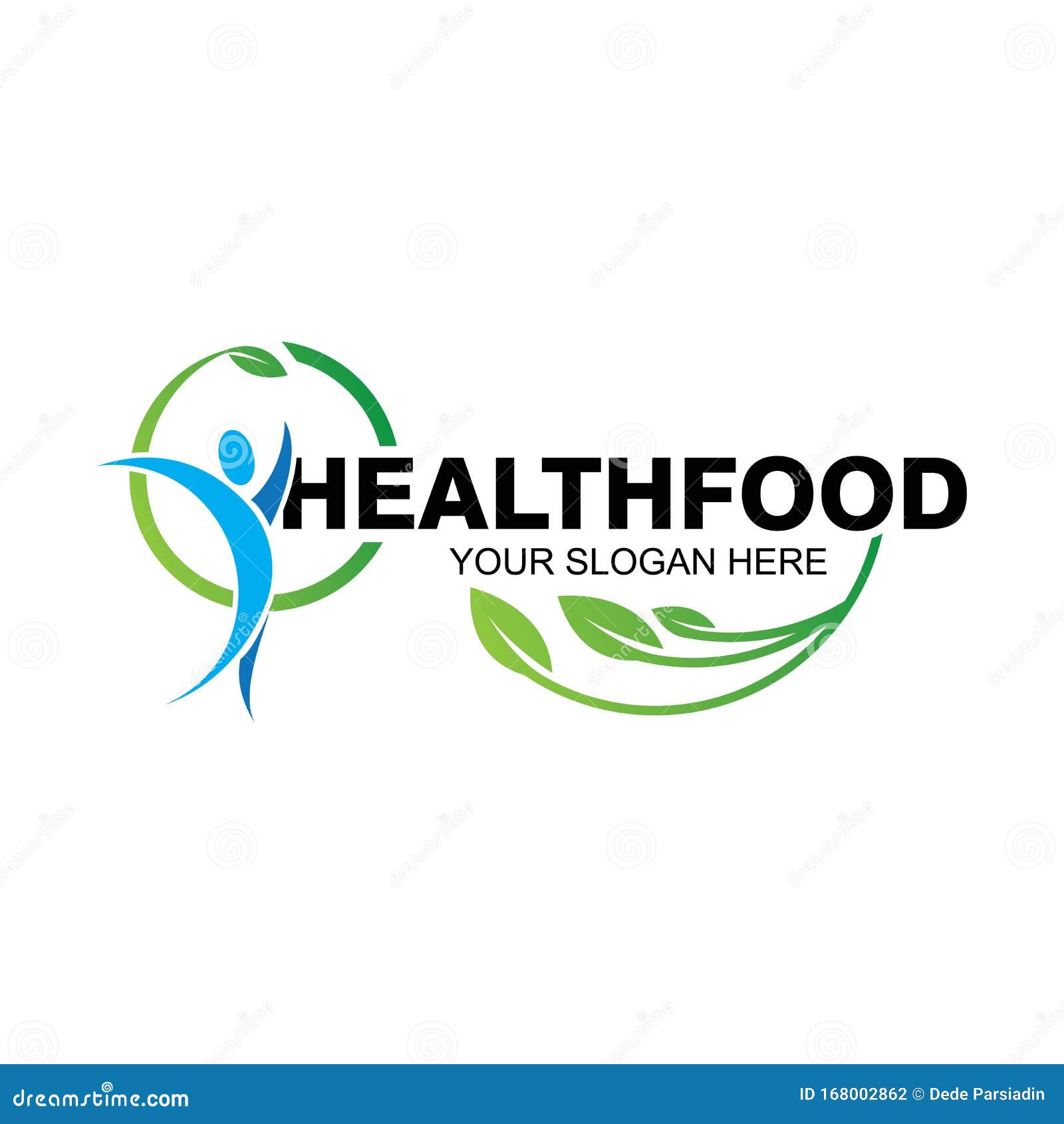 Healthy Food Logo Vector Design Icon Illustration Stock Vector ...