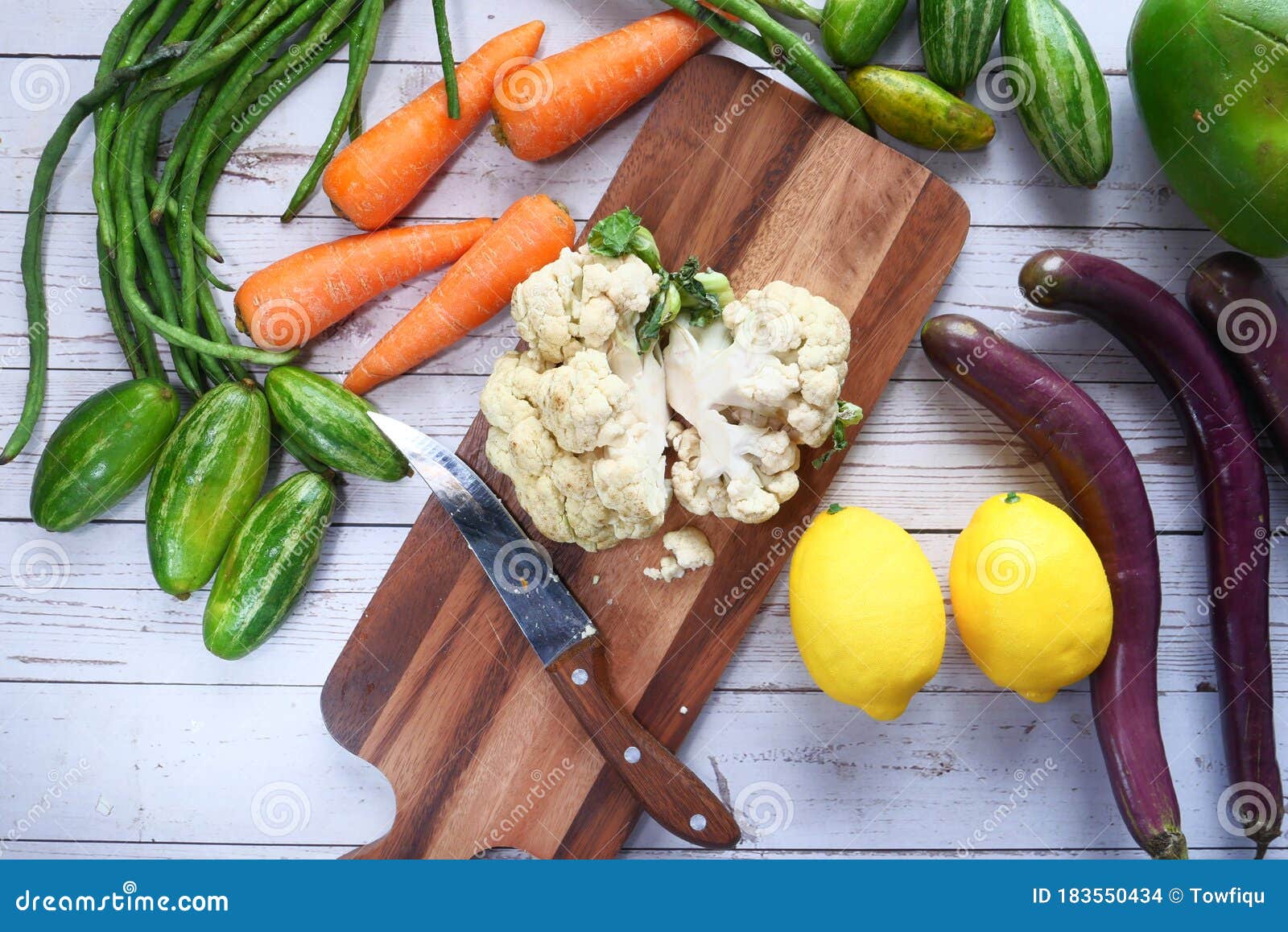 Healthy Food Selection with Vegetables on Chopping Board Stock Photo ...