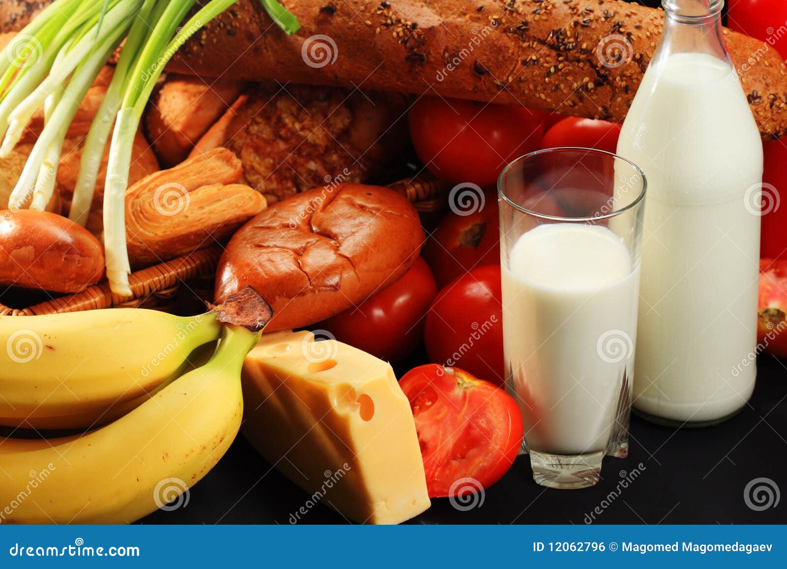 Healthy food set stock photo. Image of tomato, spring - 12062796