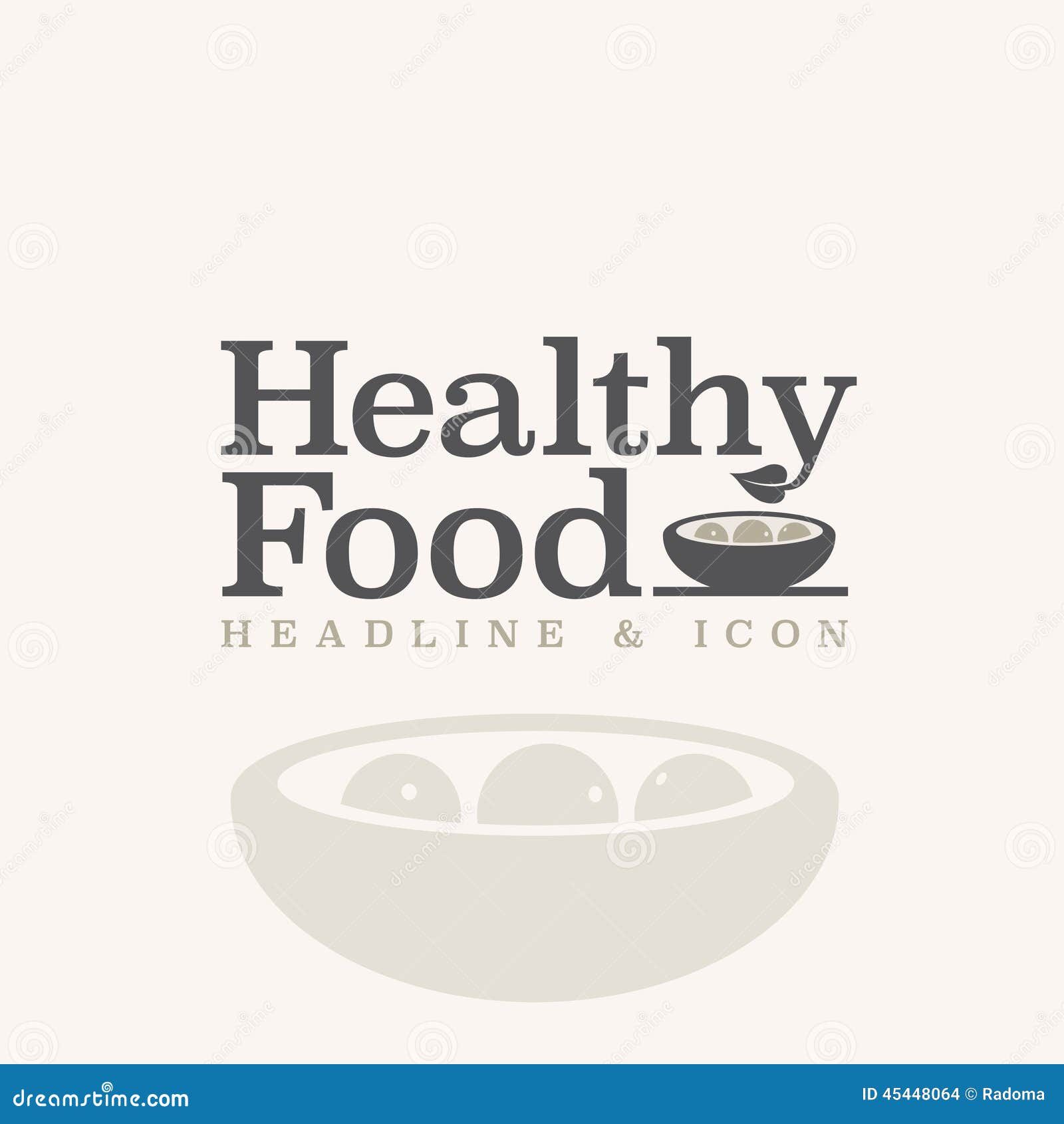 Healthy Food Typography and Illustration Stock Illustration ...