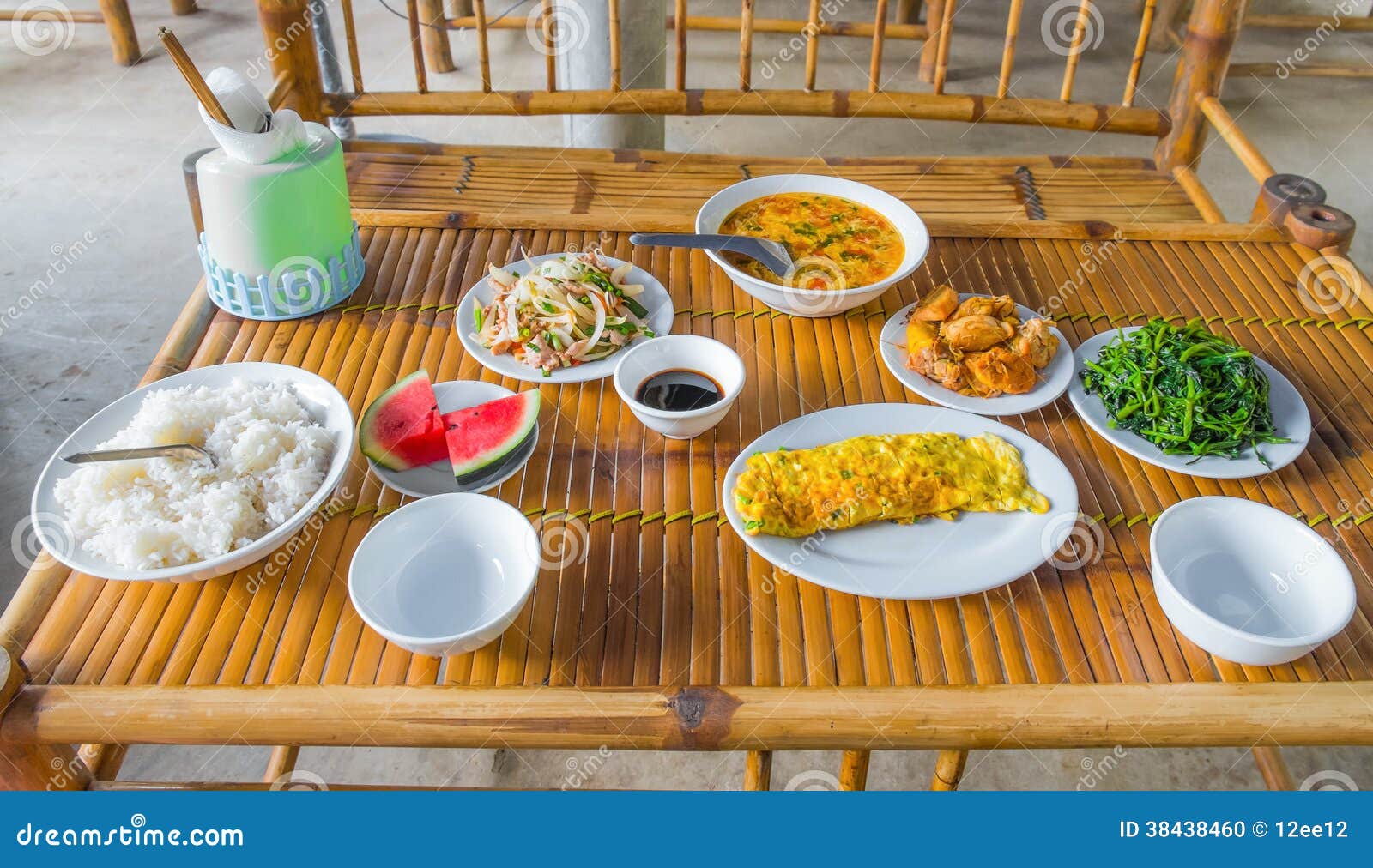 Healthy Food on Wooden Table Stock Photo - Image of diet, breakfast ...