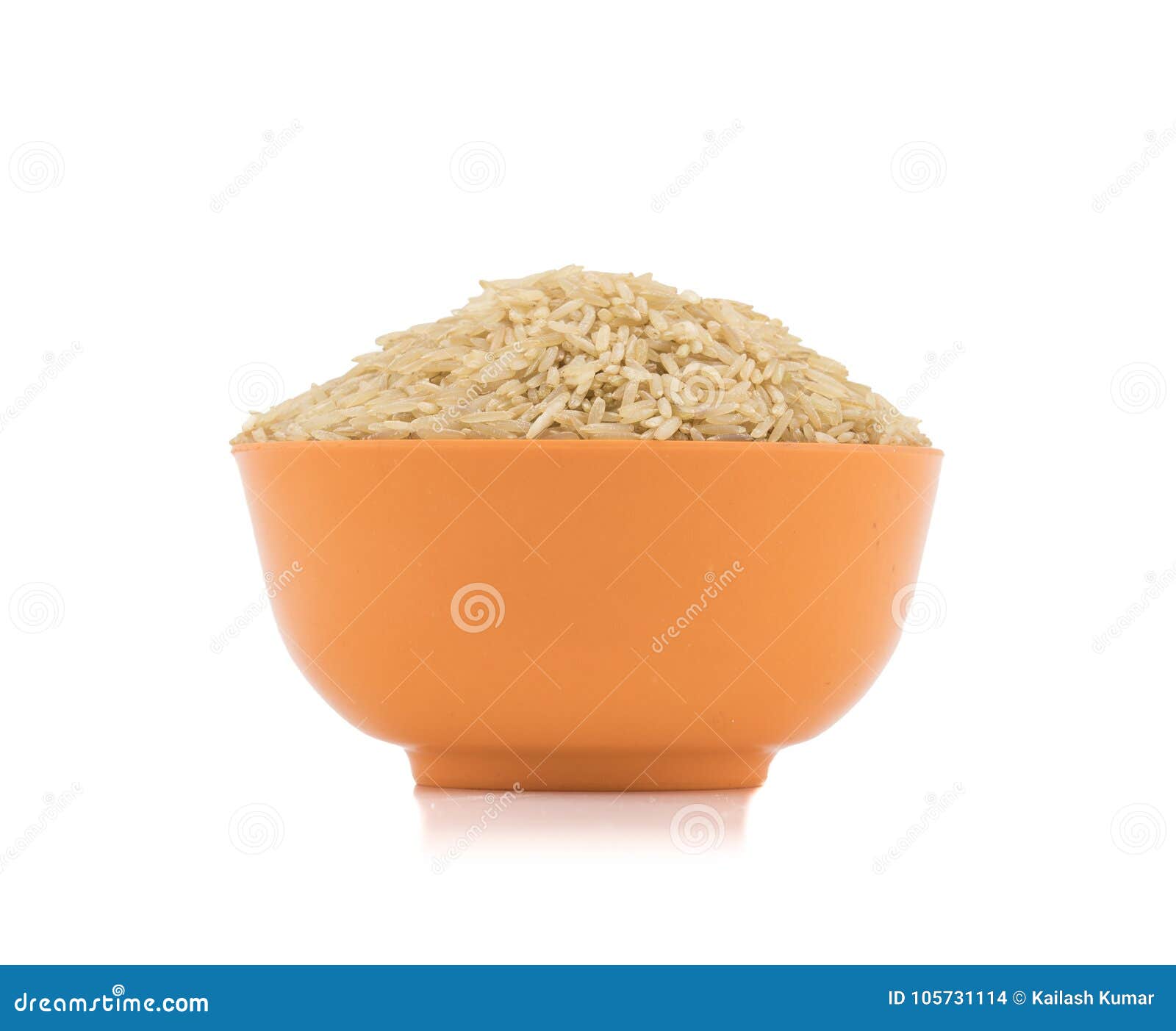 Brown Raw Rice stock photo. Image of natural, freshness - 105731114