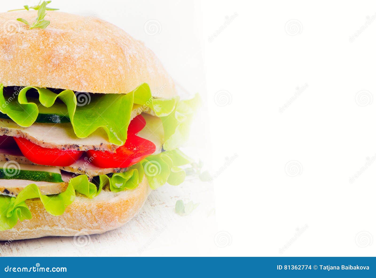 Healthy Fresh sandwich stock photo. Image of food, lunch - 81362774