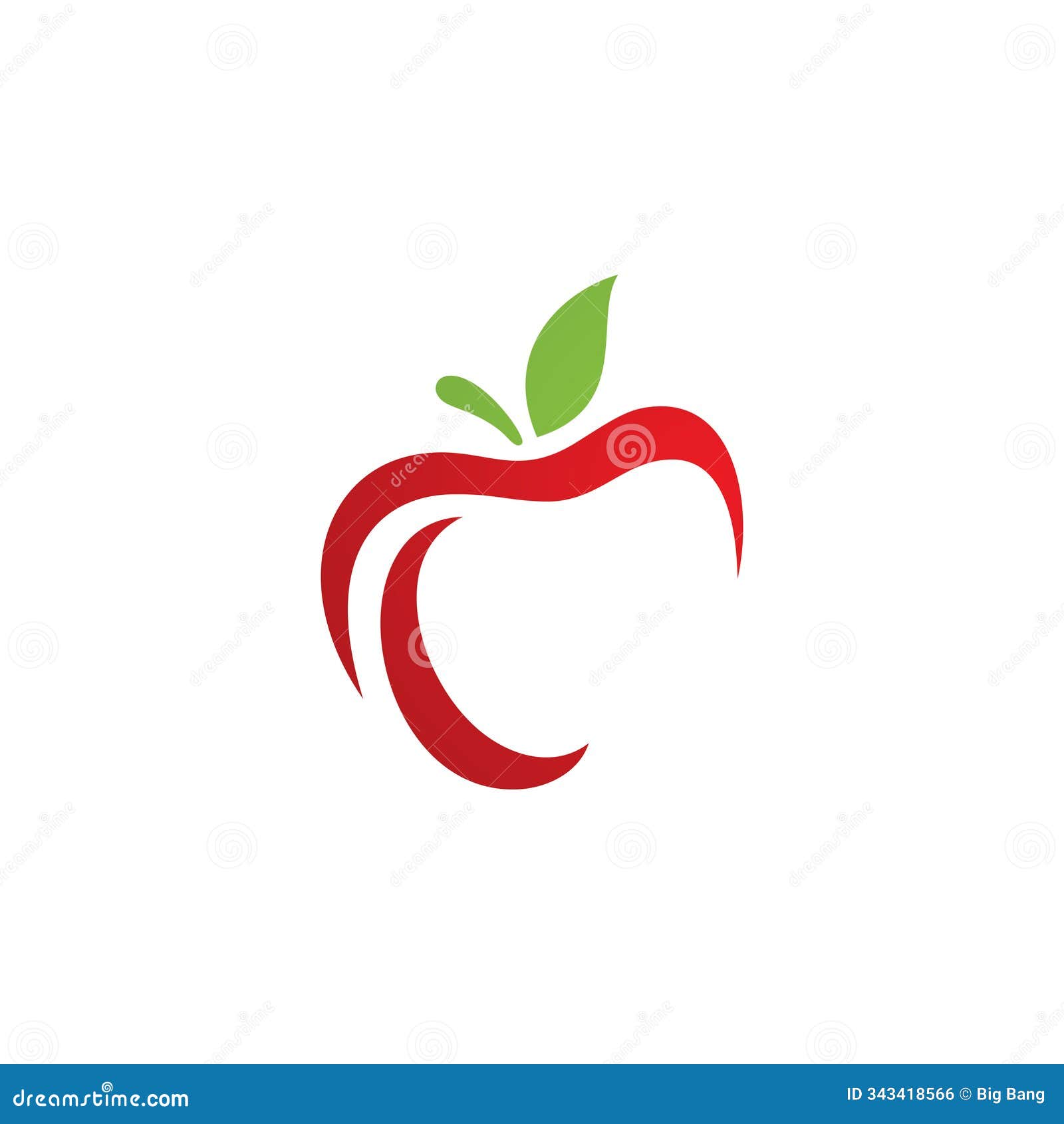 Healthy Fruit Apple Logo Illustration Stock Vector - Illustration of ...